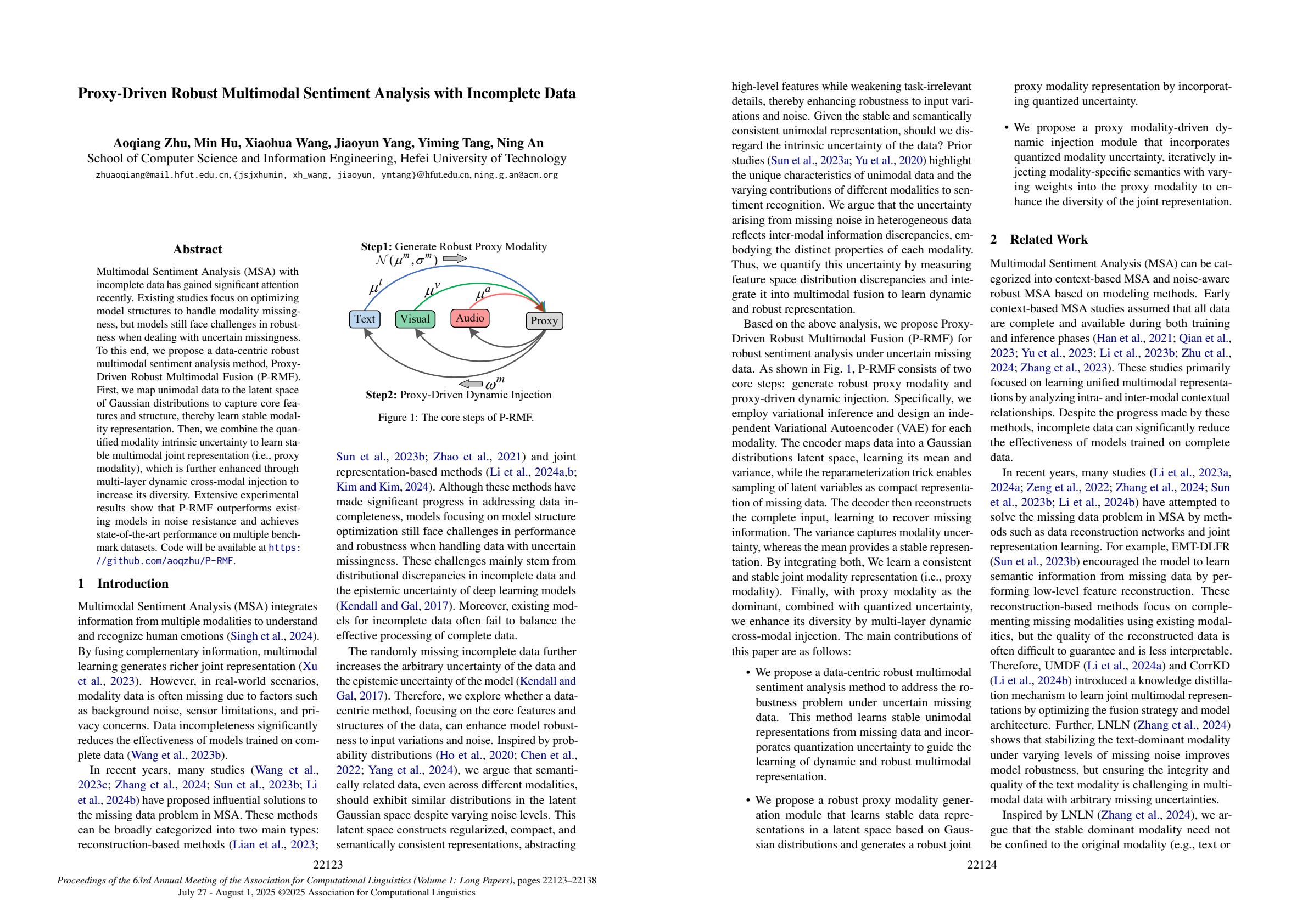 Proxy-Driven Robust Multimodal Sentiment Analysis with Incomplete Data
