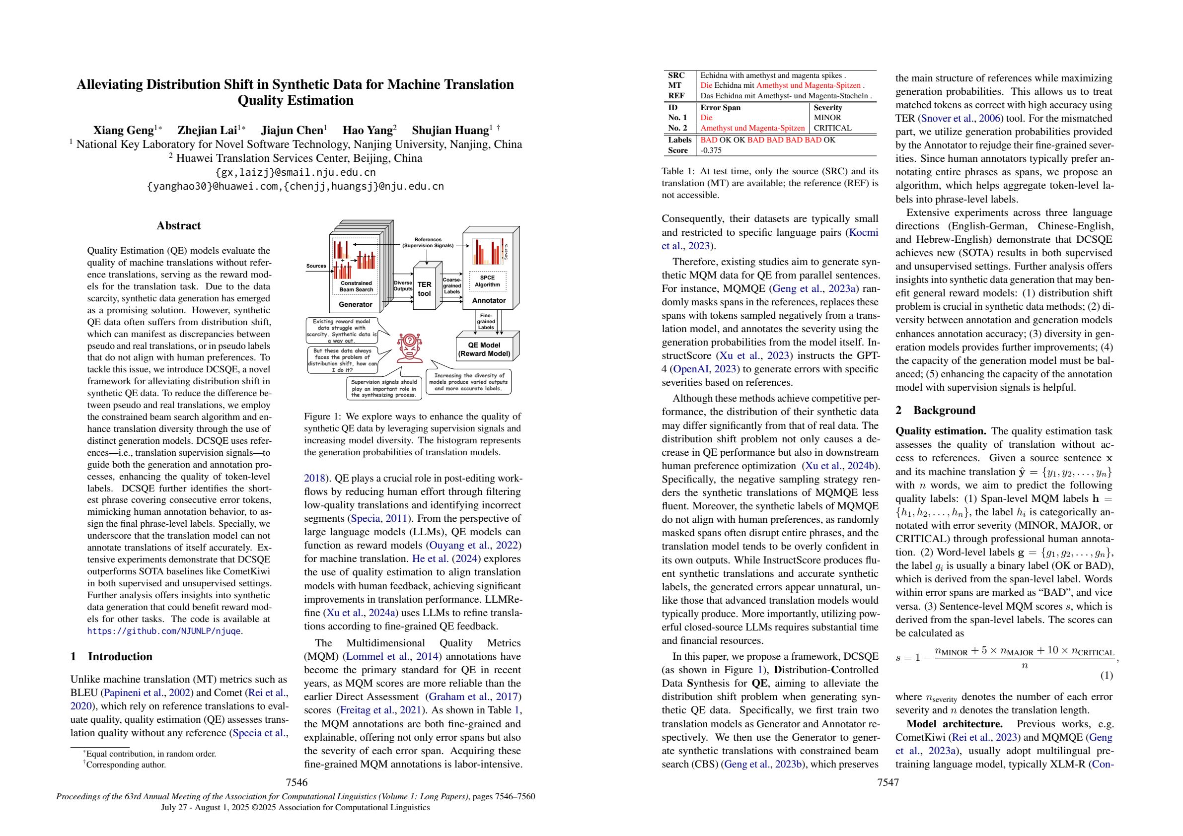 Alleviating Distribution Shift in Synthetic Data for Machine Translation Quality Estimation
