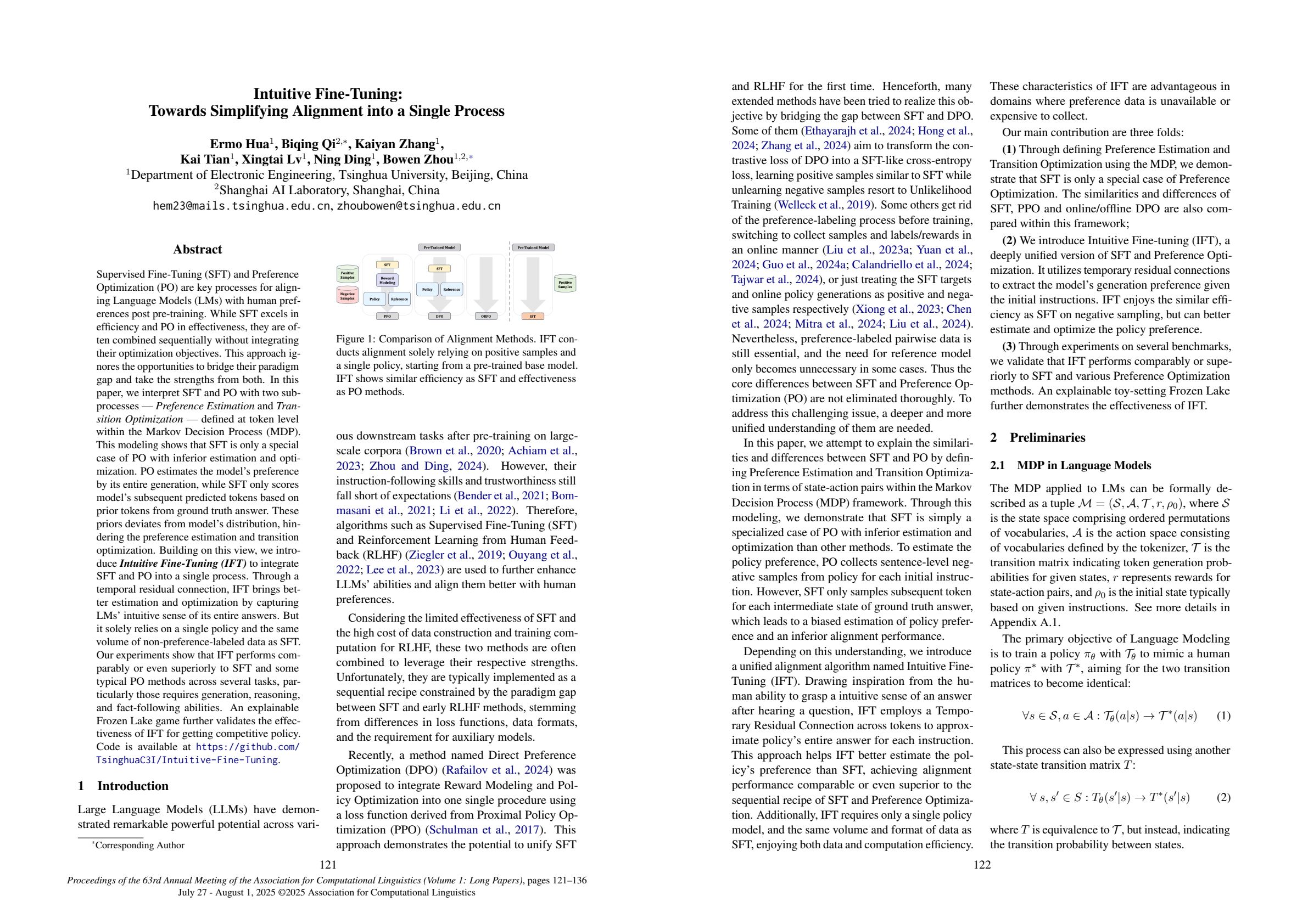 Intuitive Fine-Tuning: Towards Simplifying Alignment into a Single Process