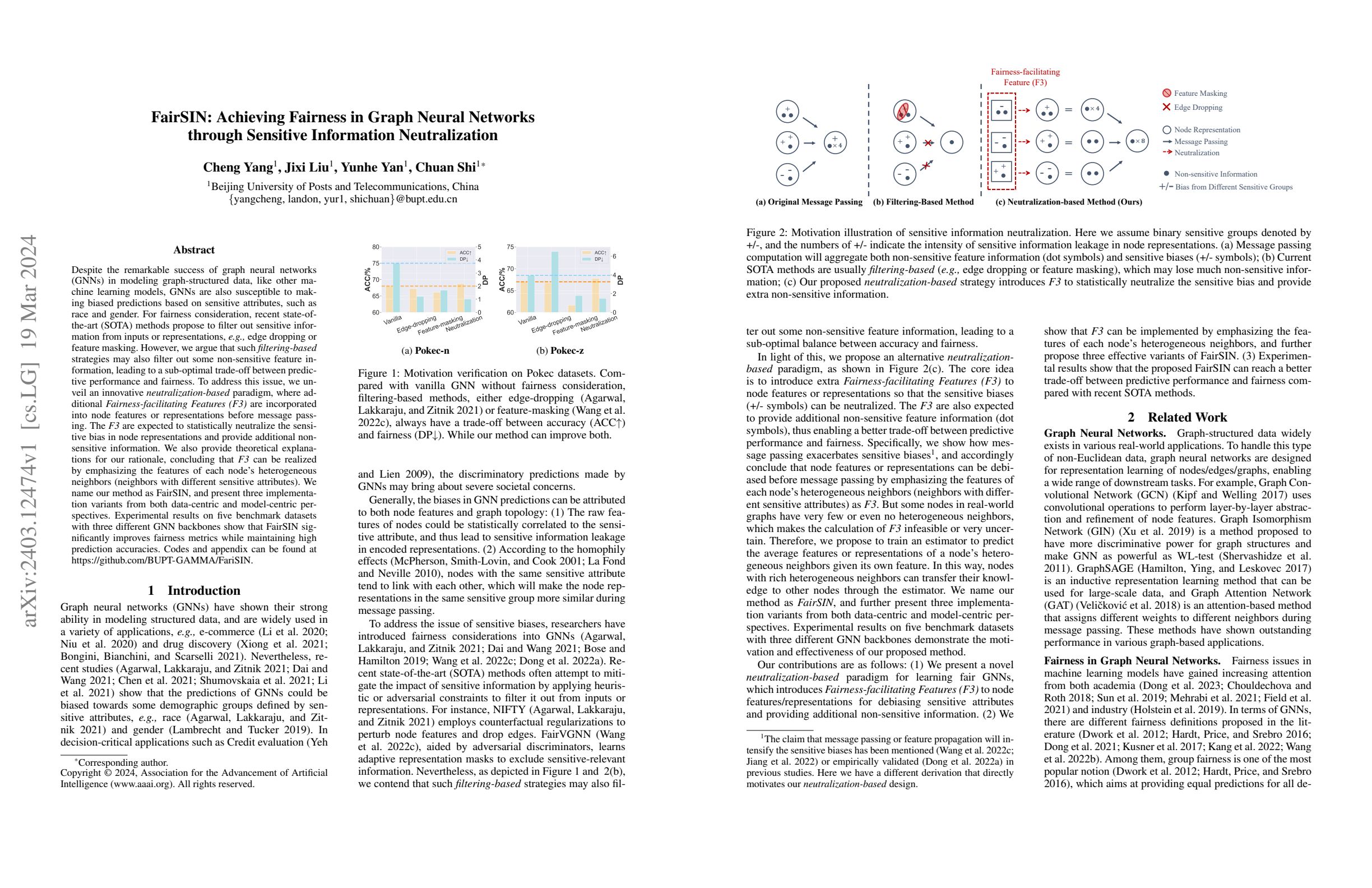 FairSIN: Achieving Fairness in Graph Neural Networks through Sensitive Information Neutralization
