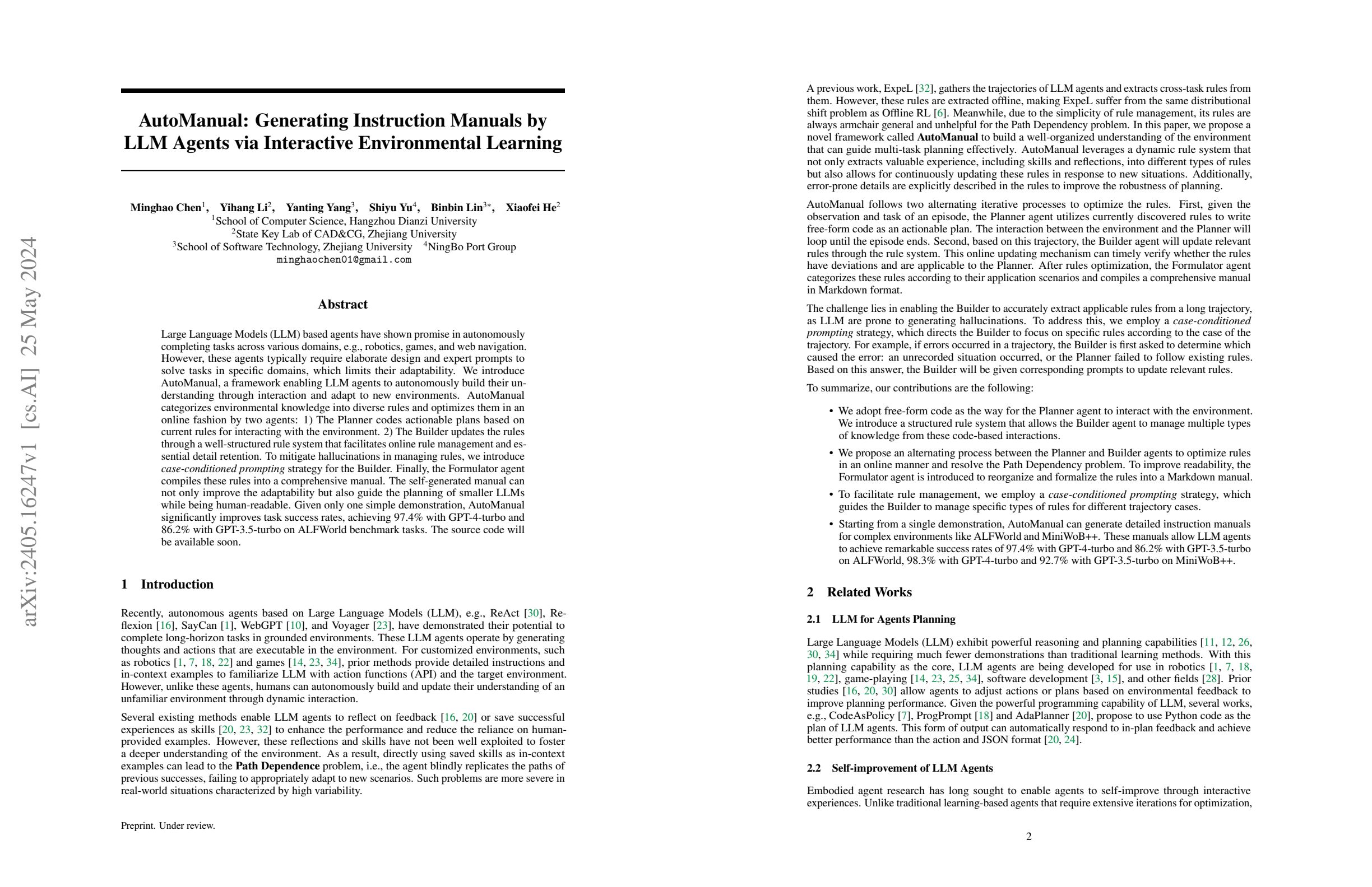 AutoManual: Generating Instruction Manuals by LLM Agents via Interactive Environmental Learning