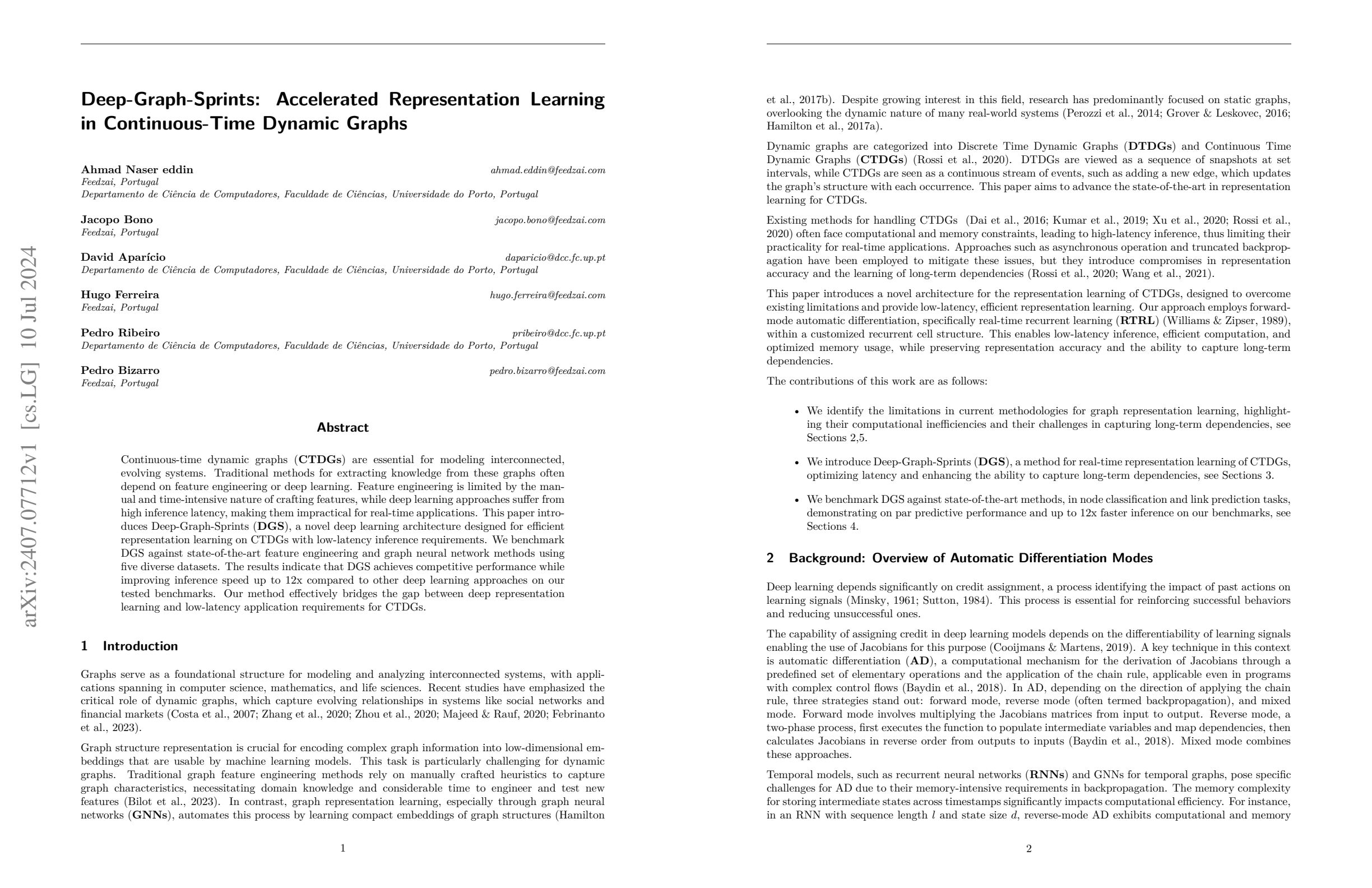Deep-Graph-Sprints: Accelerated Representation Learning in Continuous-Time Dynamic Graphs