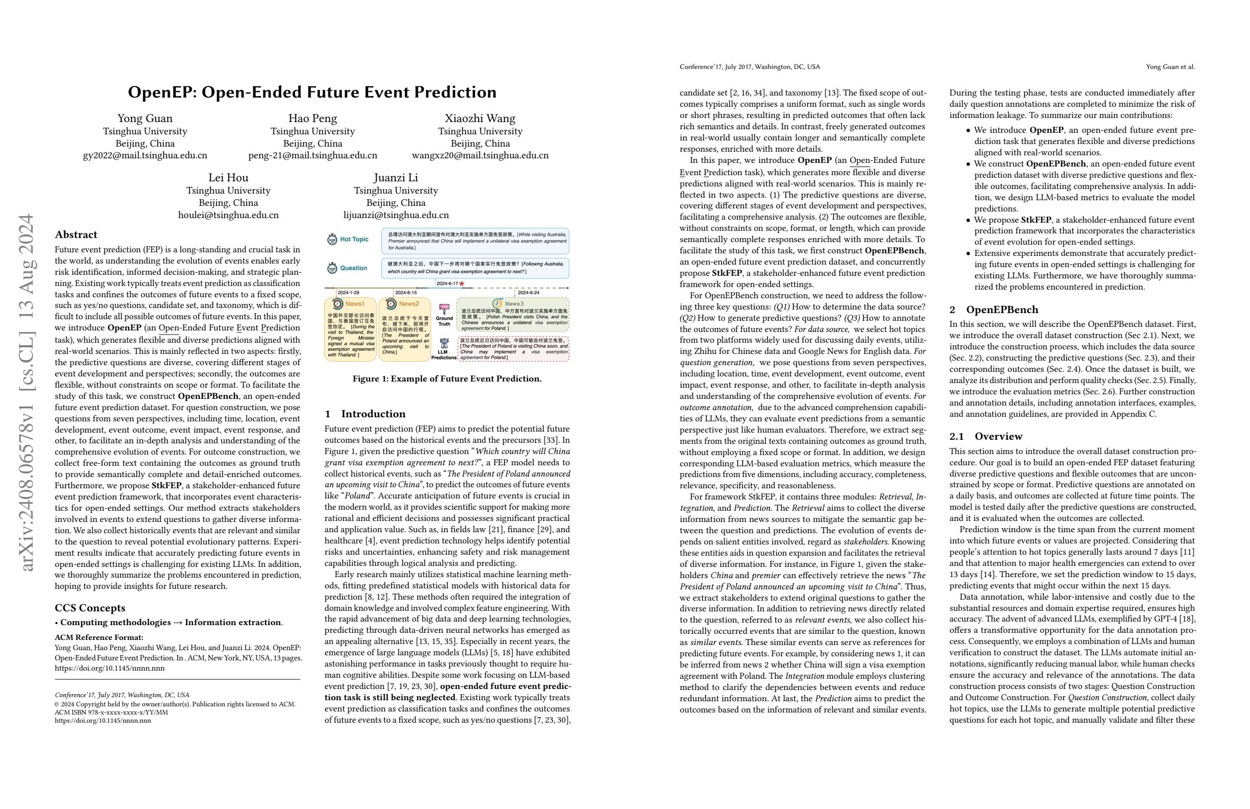 OpenEP: Open-Ended Future Event Prediction