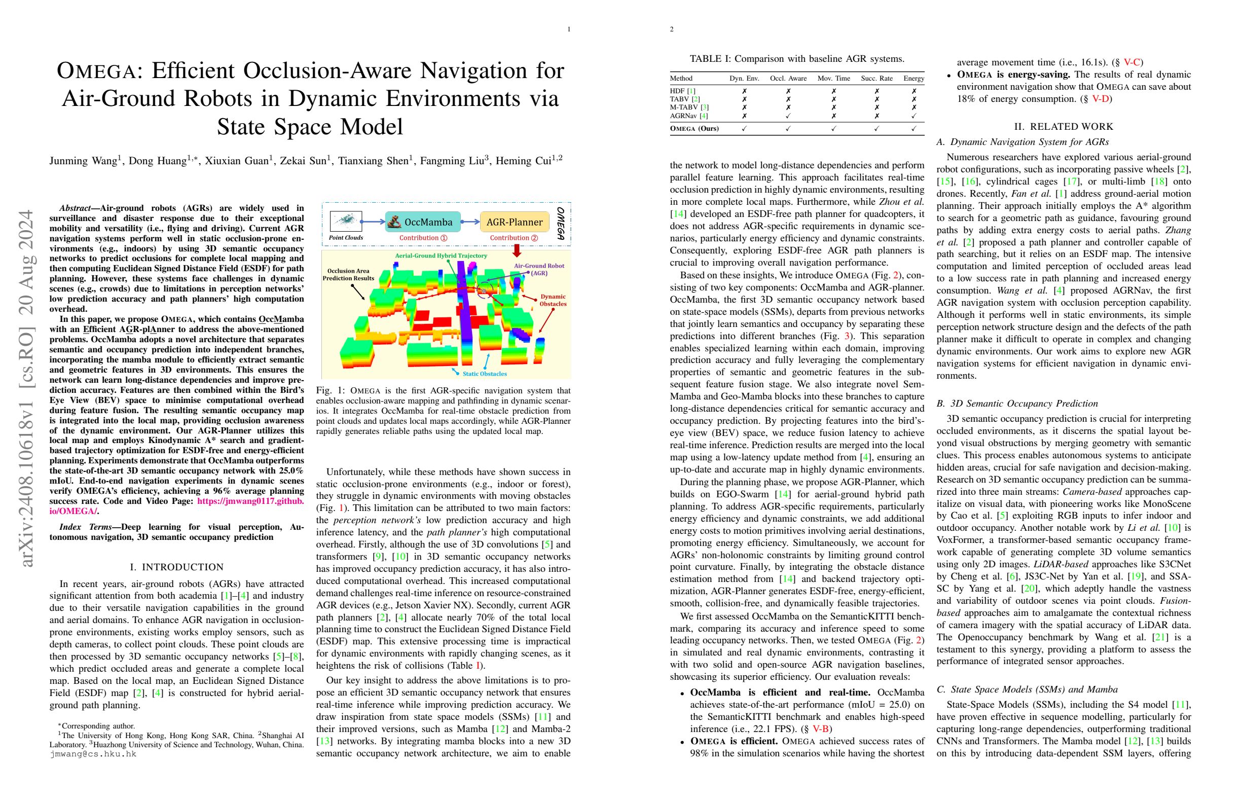 OMEGA: Efficient Occlusion-Aware Navigation for Air-Ground Robot in Dynamic Environments via ...