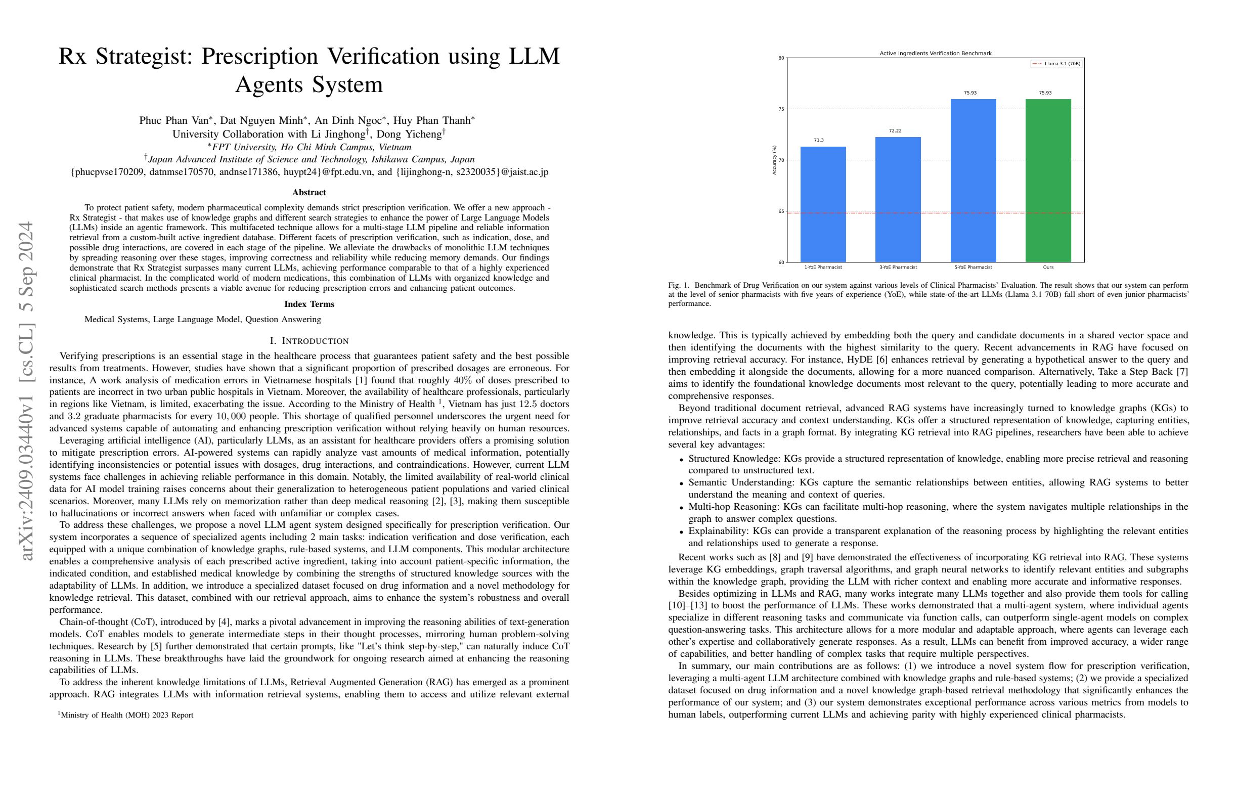 Rx Strategist: Prescription Verification using LLM Agents System