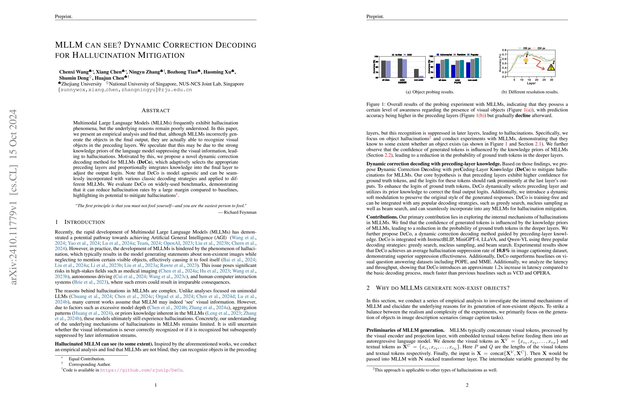 MLLM can see? Dynamic Correction Decoding for Hallucination Mitigation
