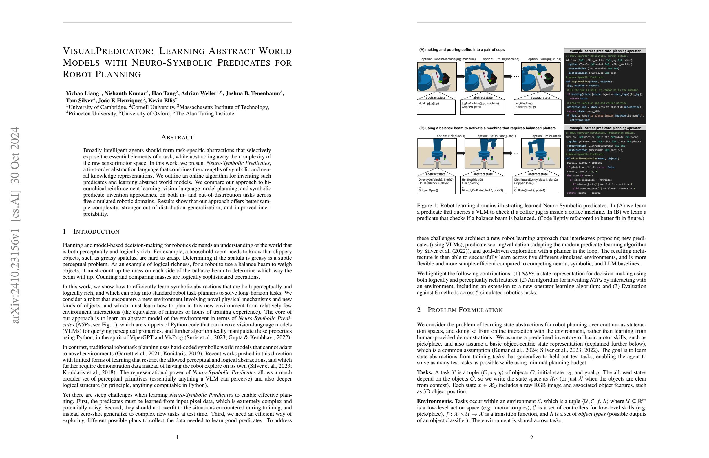 VisualPredicator: Learning Abstract World Models with Neuro-Symbolic ...