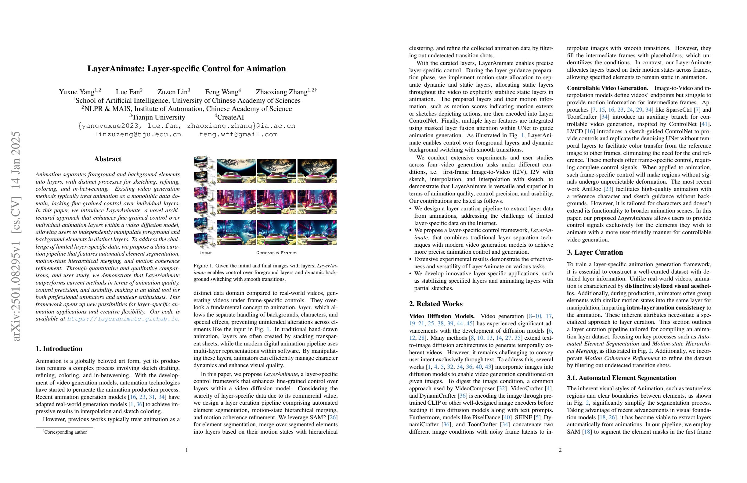 LayerAnimate: Layer-specific Control for Animation