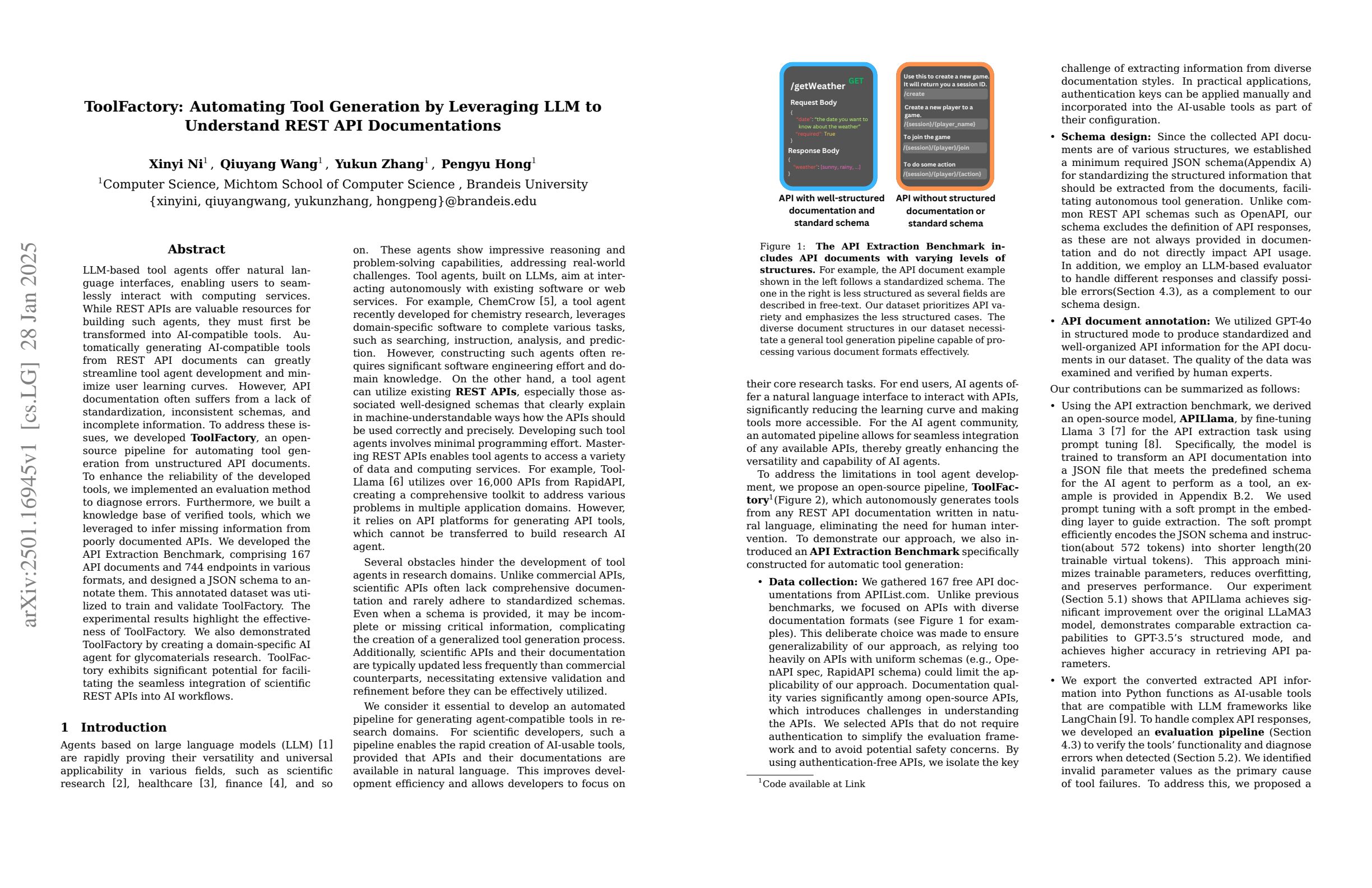 ToolFactory: Automating Tool Generation by Leveraging LLM to Understand ...