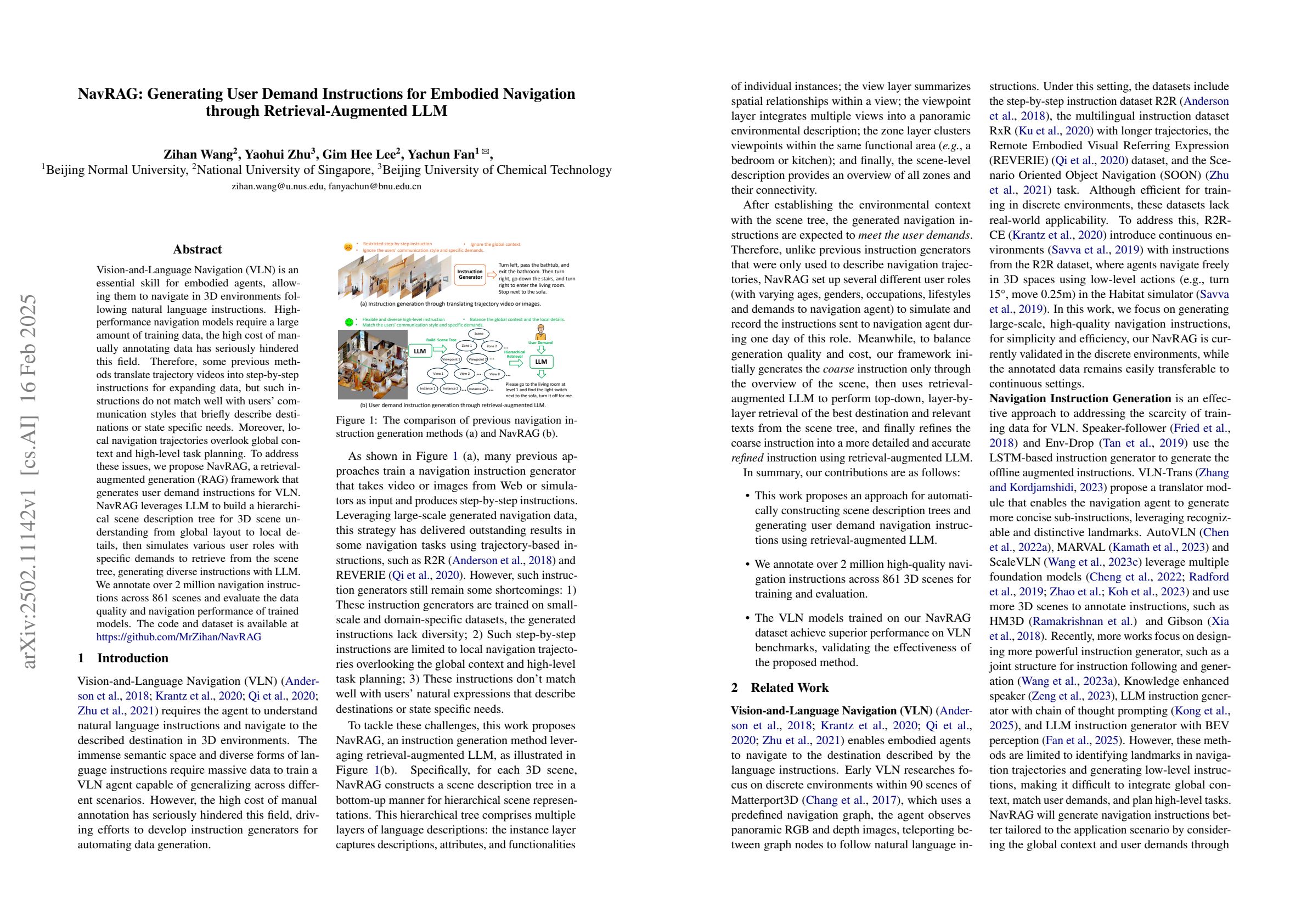 NavRAG: Generating User Demand Instructions for Embodied Navigation through Retrieval-Augmented LLM