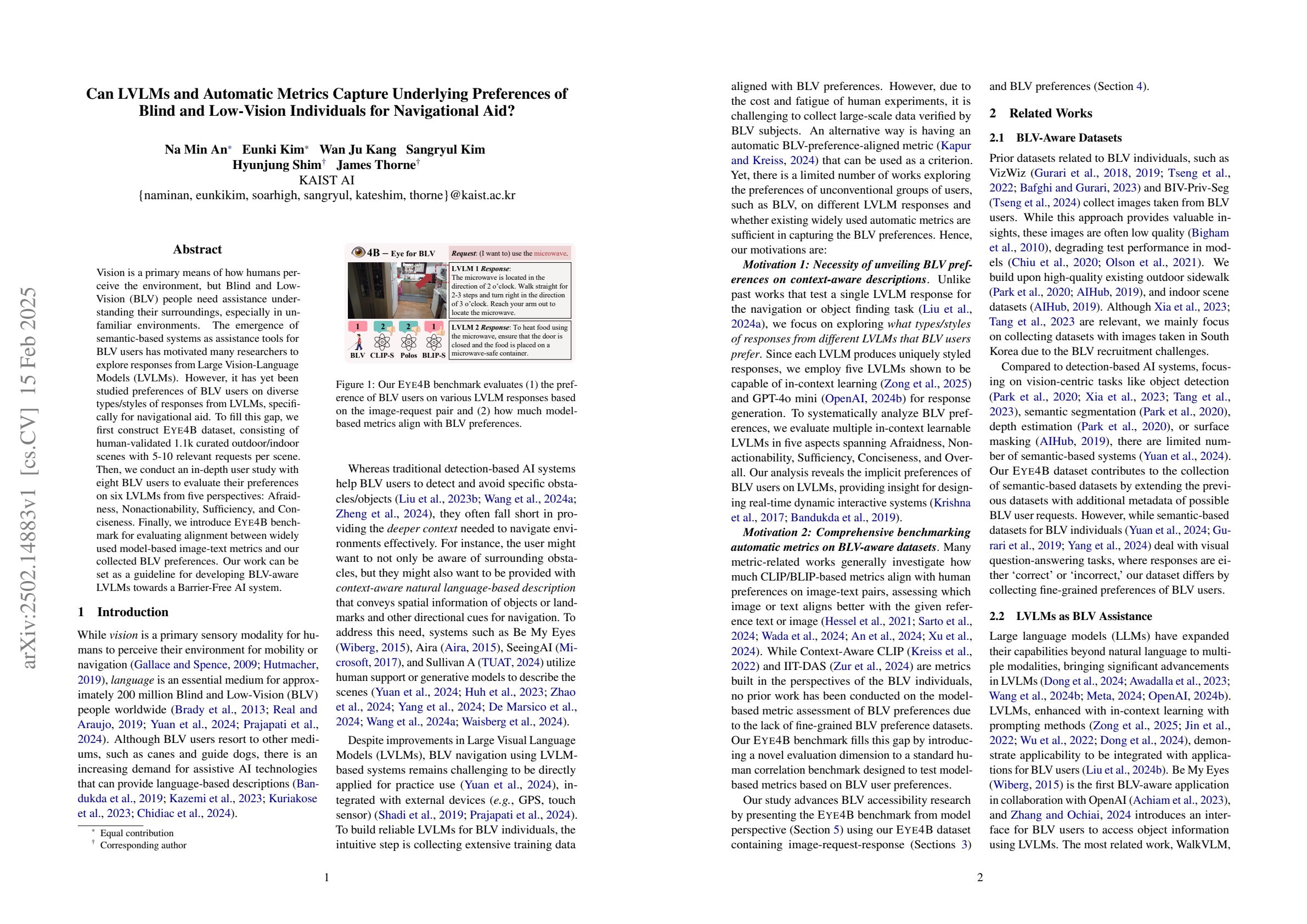 Can LVLMs and Automatic Metrics Capture Underlying Preferences of Blind ...