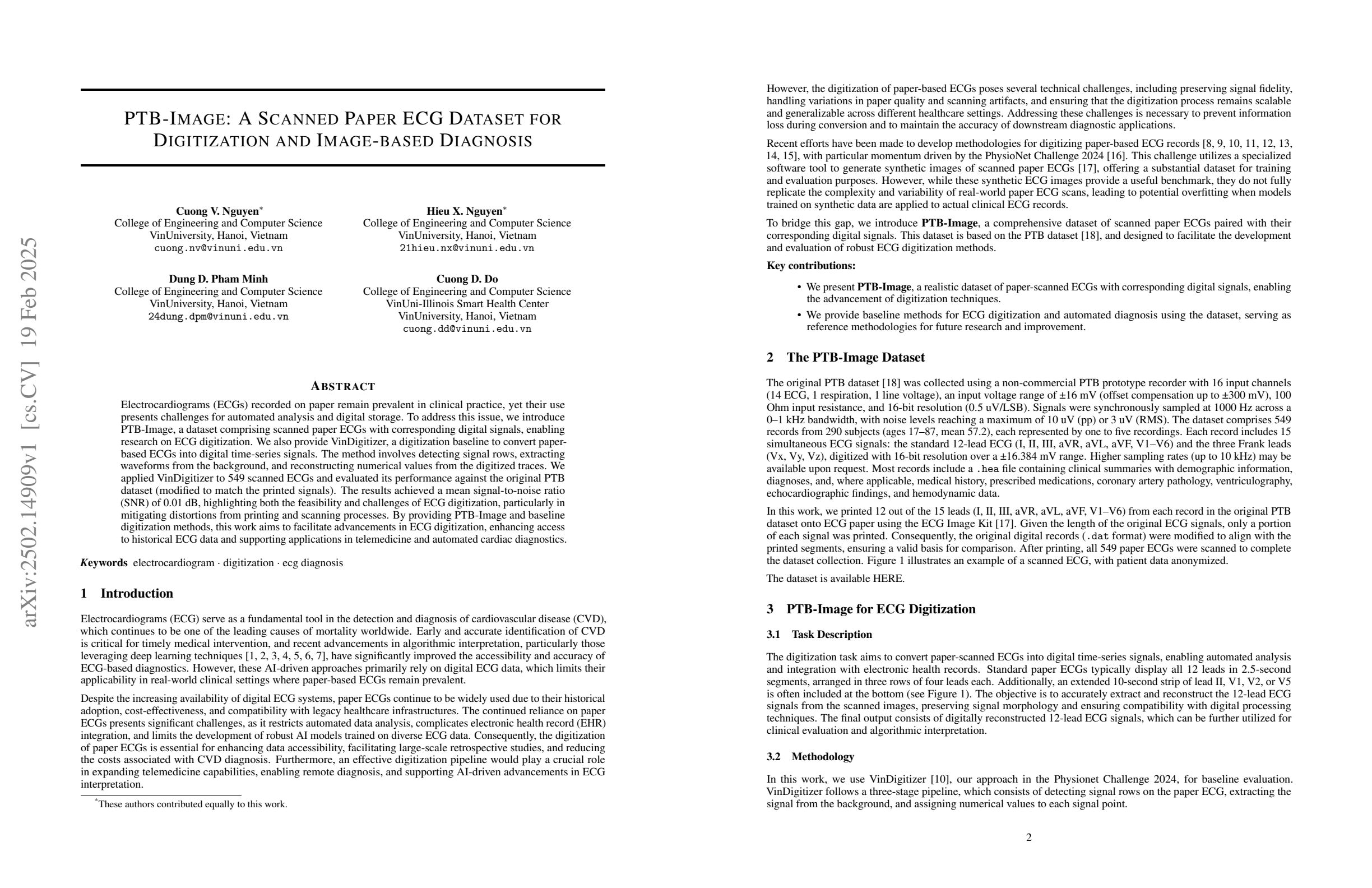 PTB-Image: A Scanned Paper ECG Dataset for Digitization and Image-based ...