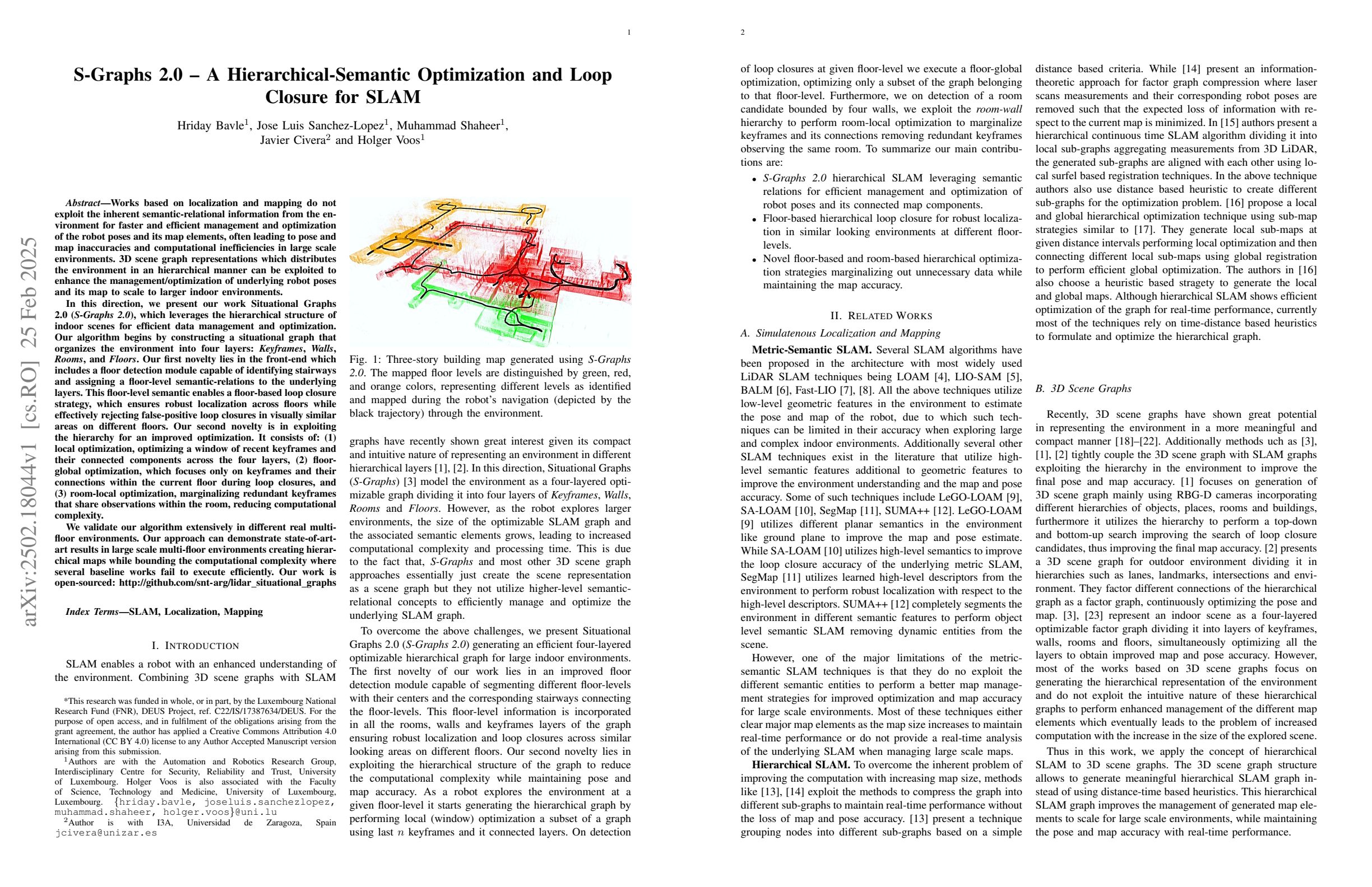 S-Graphs 2.0 -- A Hierarchical-Semantic Optimization and Loop Closure for SLAM