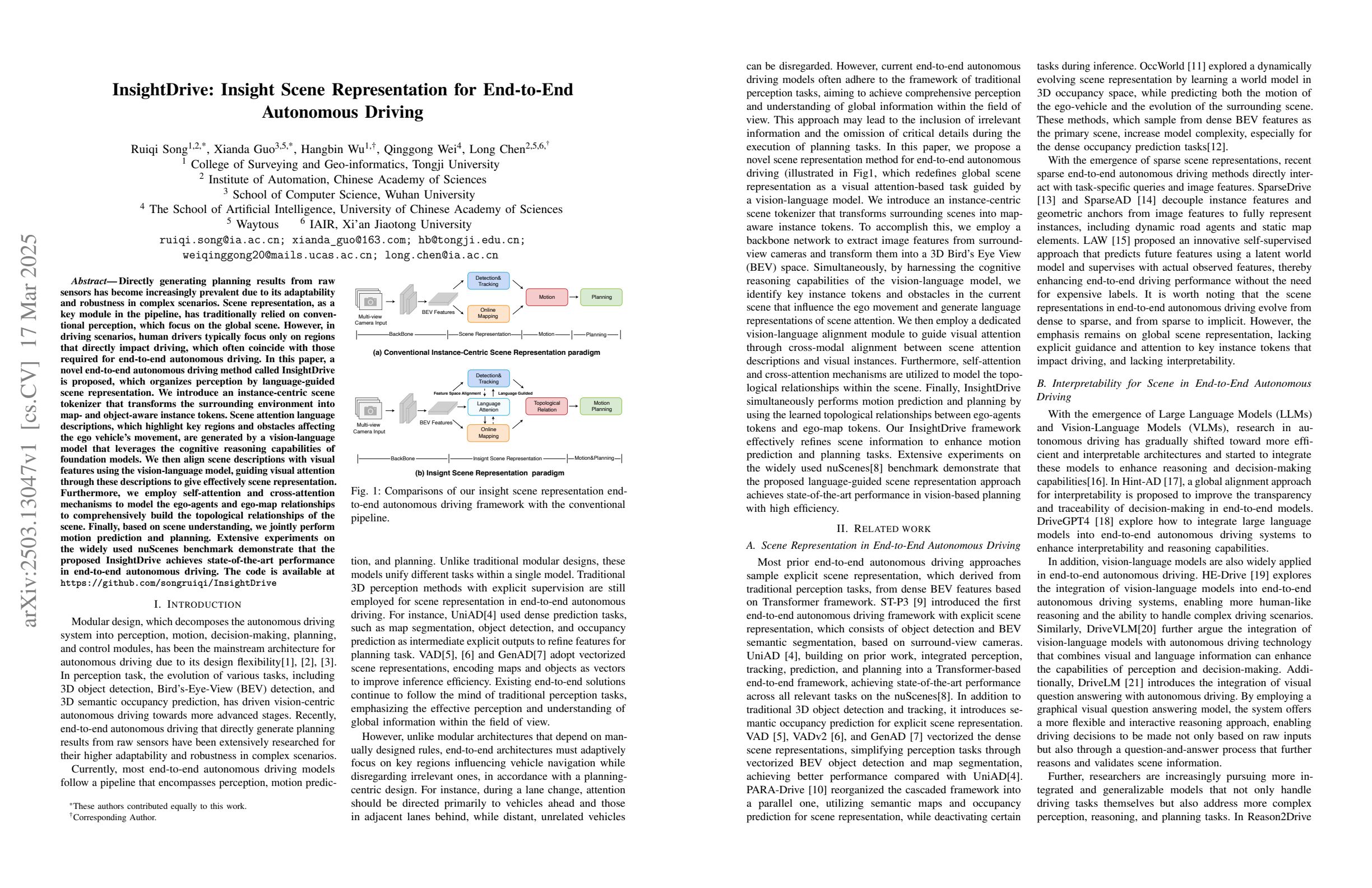 InsightDrive: Insight Scene Representation for End-to-End Autonomous ...