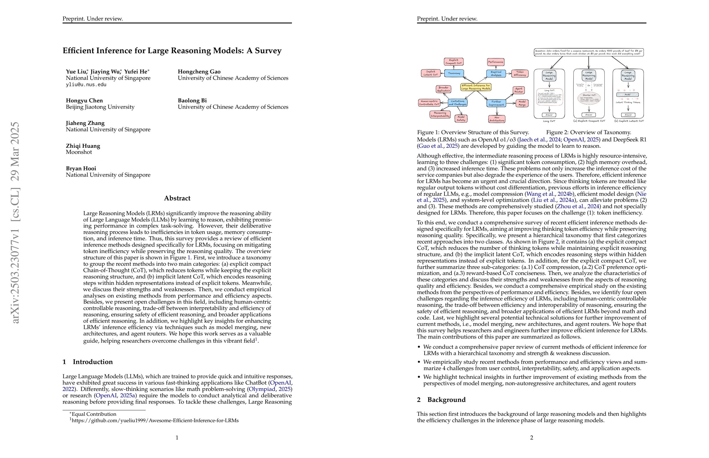 Efficient Inference for Large Reasoning Models: A Survey
