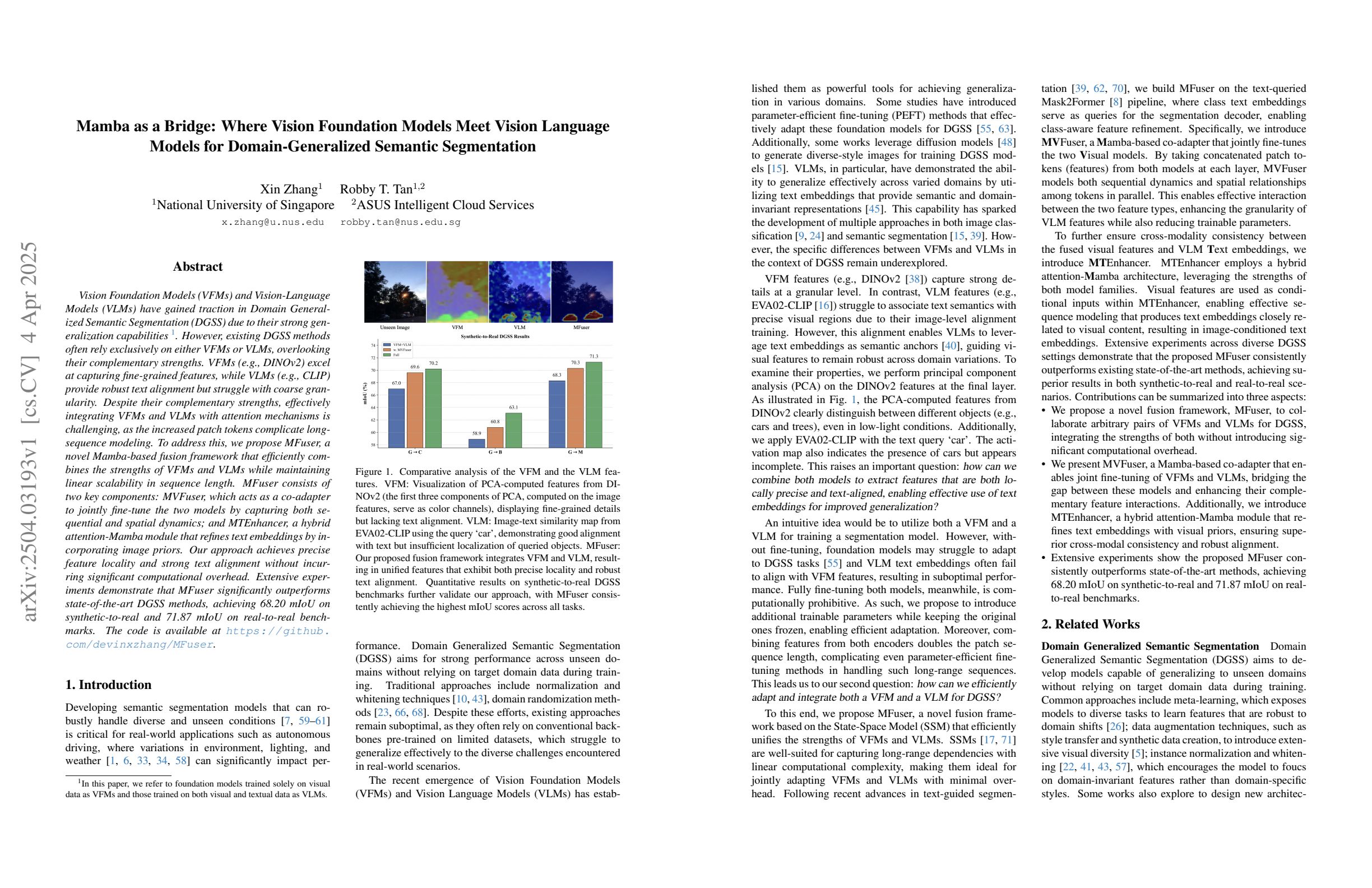 Mamba as a Bridge: Where Vision Foundation Models Meet Vision Language Models for Domain ...