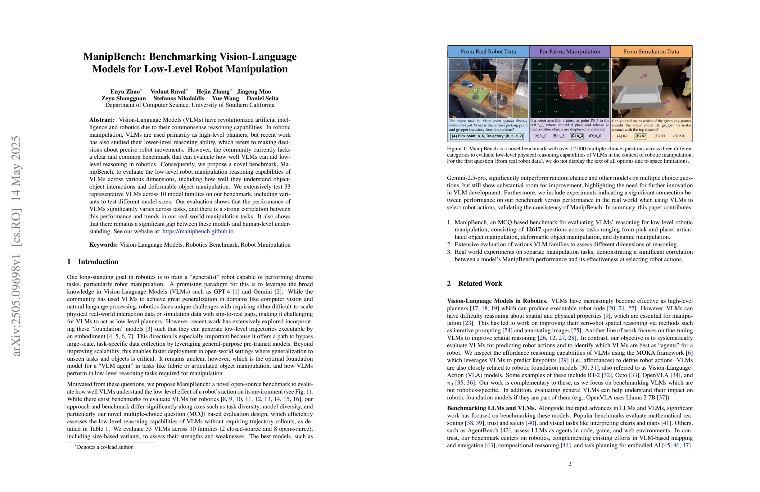 ManipBench: Benchmarking Vision-Language Models for Low-Level Robot Manipulation
