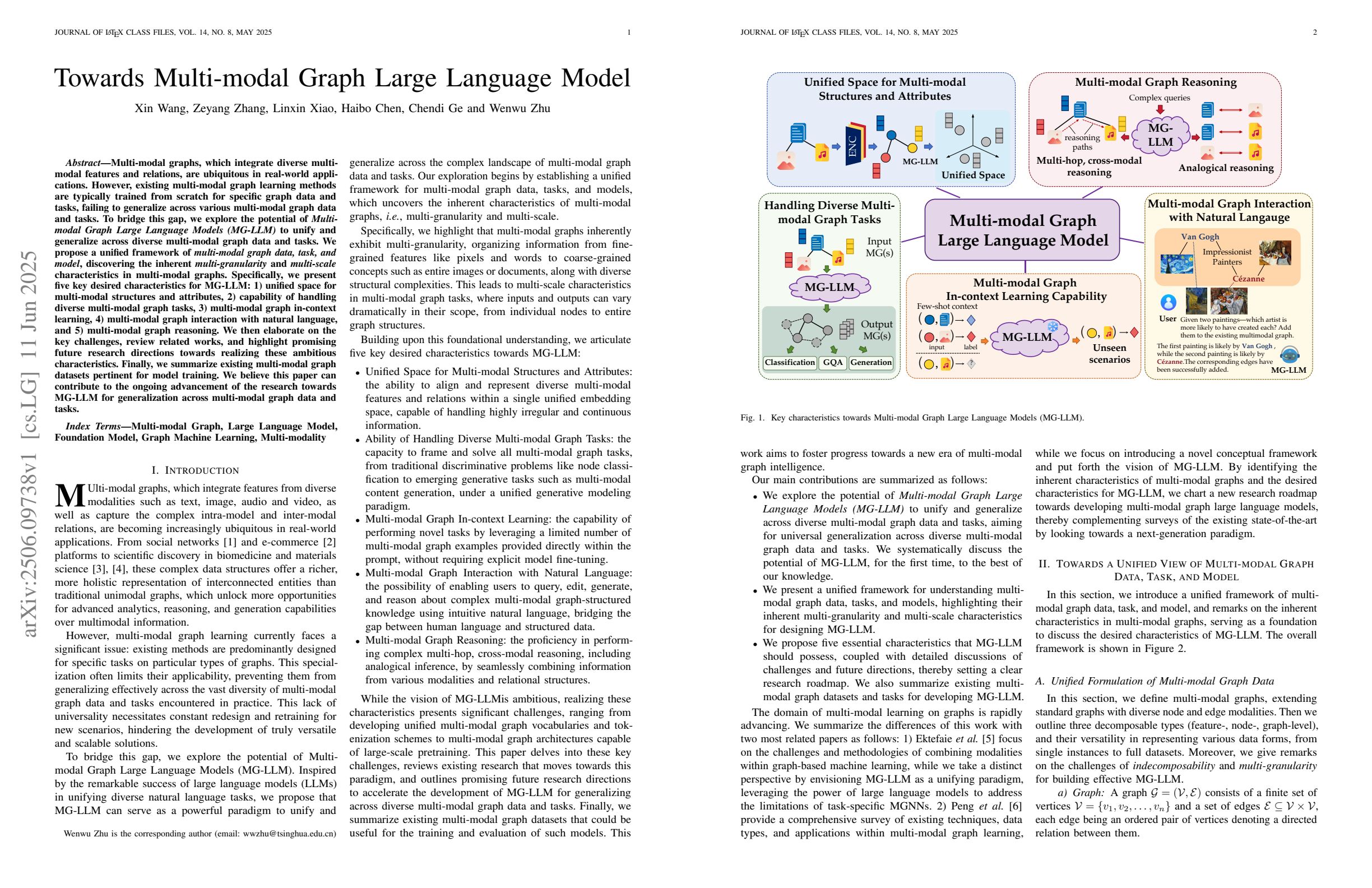 Towards Multi-modal Graph Large Language Model