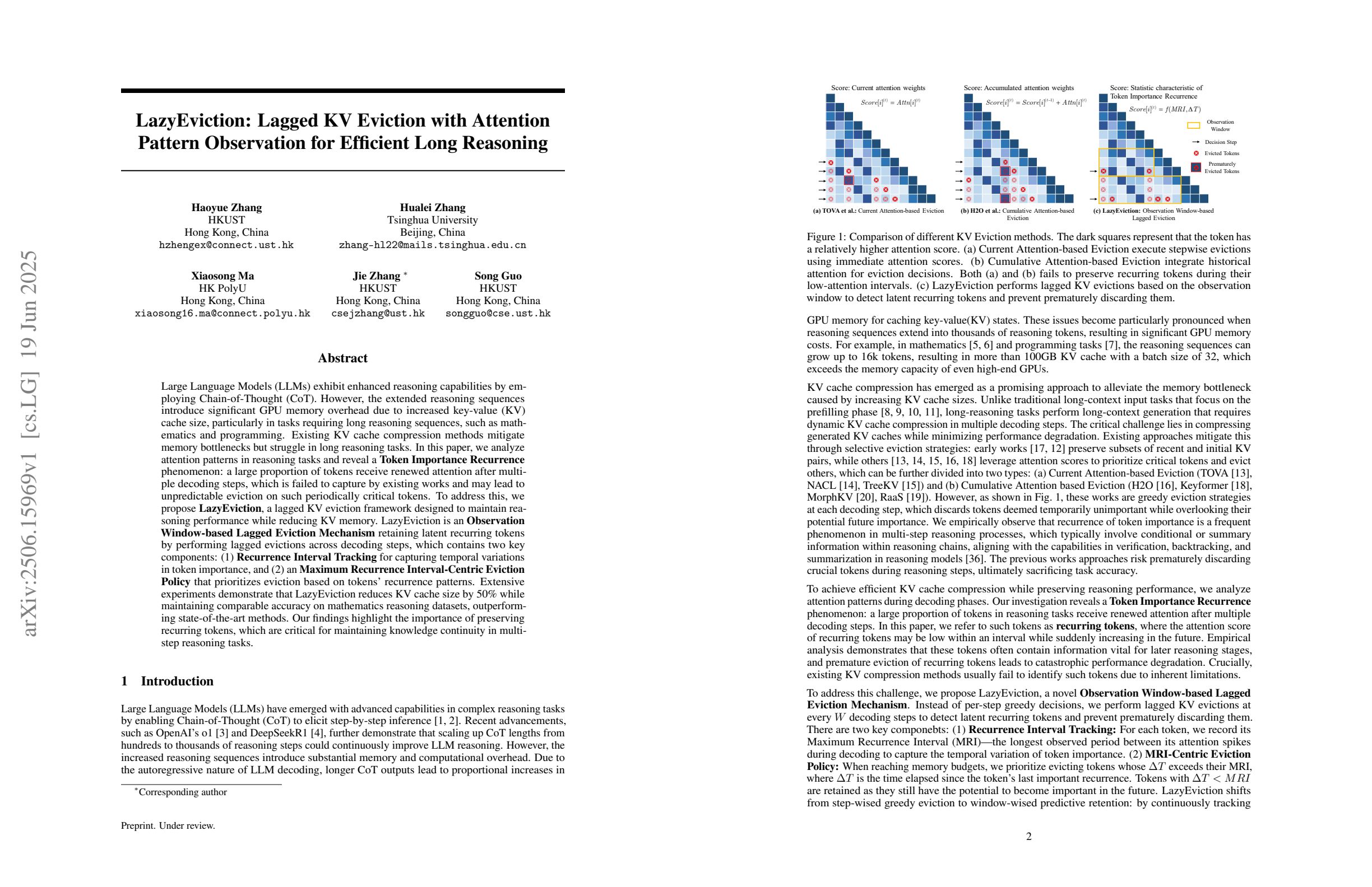 LazyEviction: Lagged KV Eviction with Attention Pattern Observation for Efficient Long Reasoning