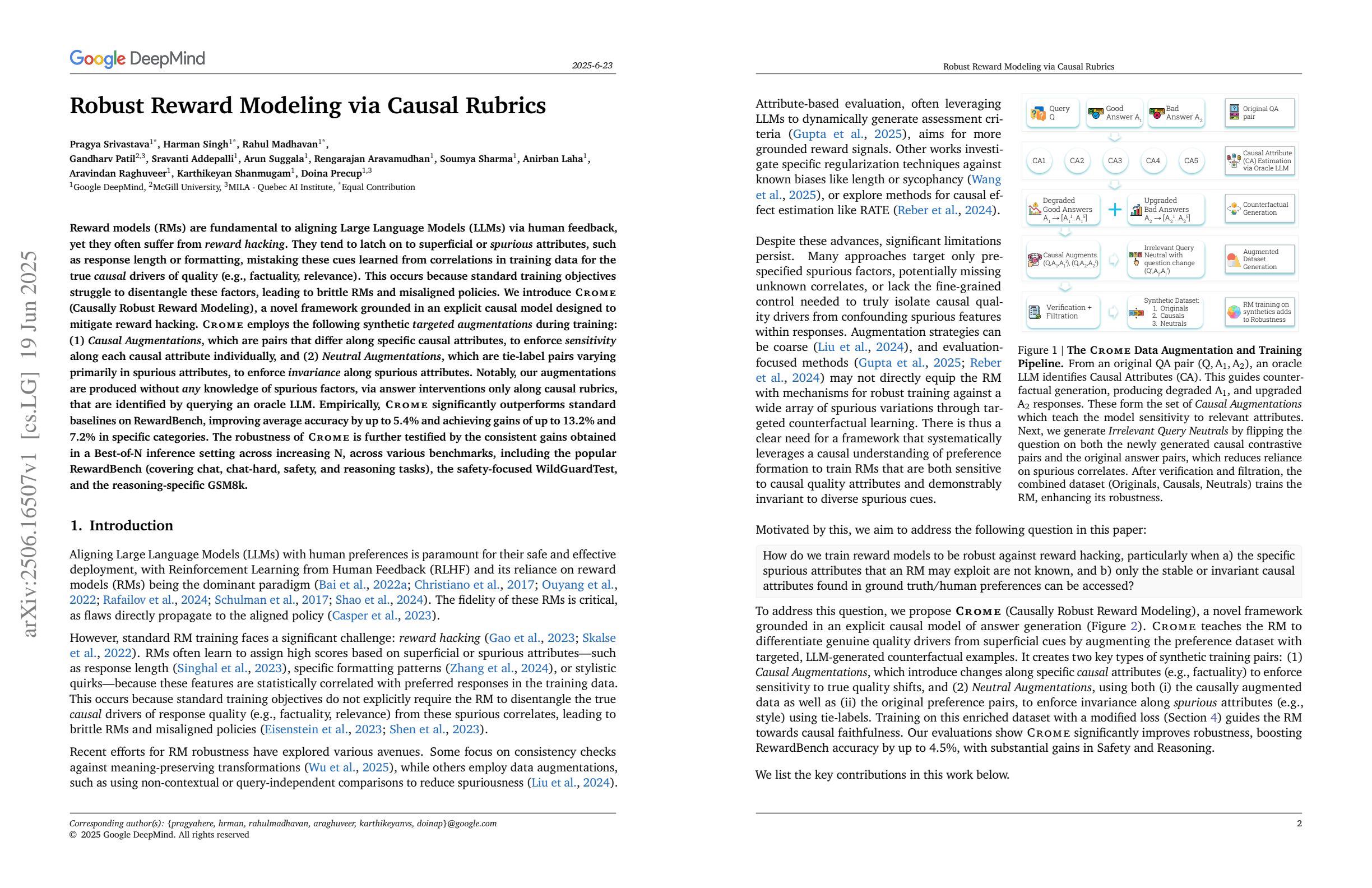 Robust Reward Modeling via Causal Rubrics