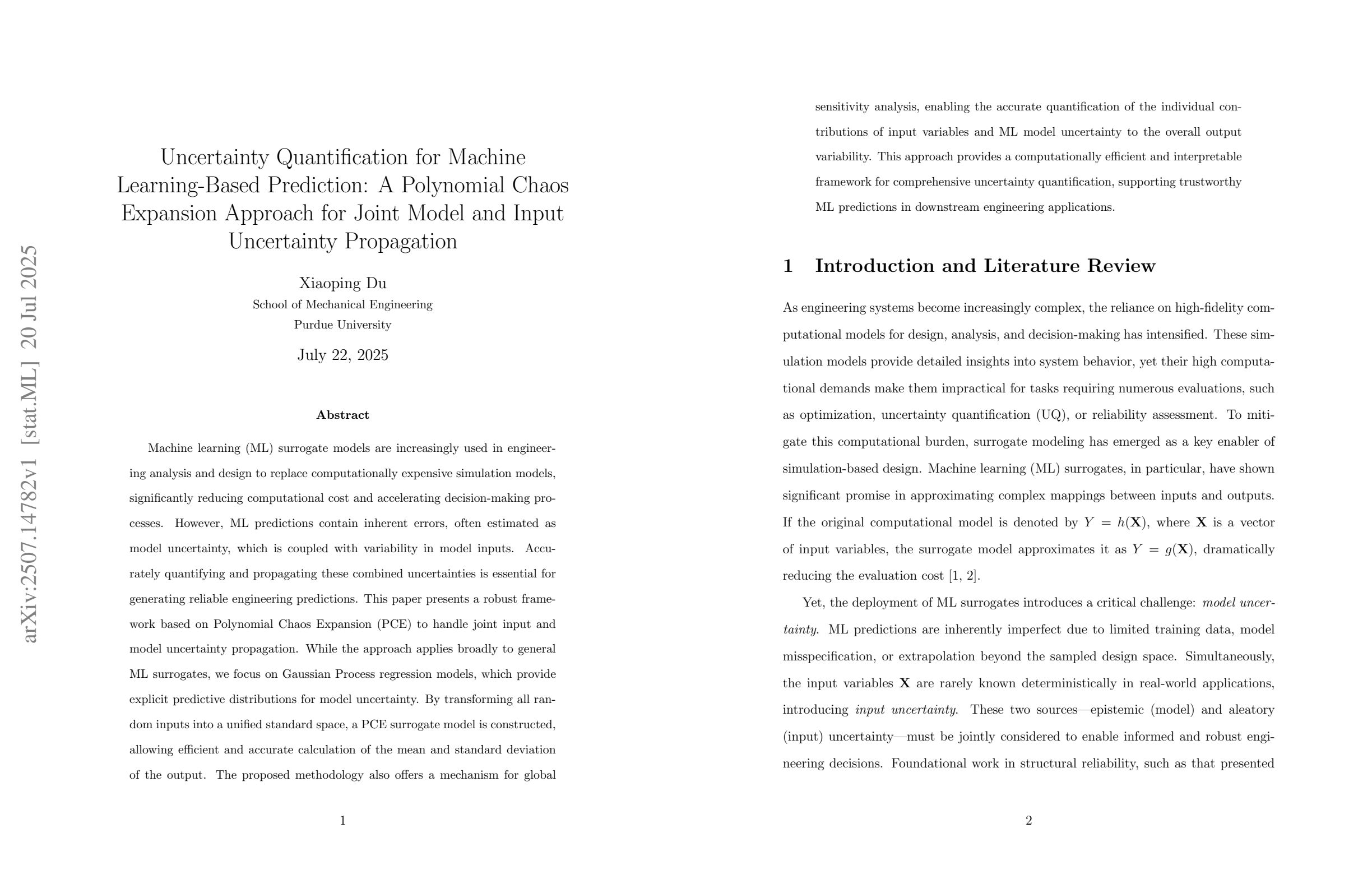 Uncertainty Quantification for Machine Learning-Based Prediction: A ...