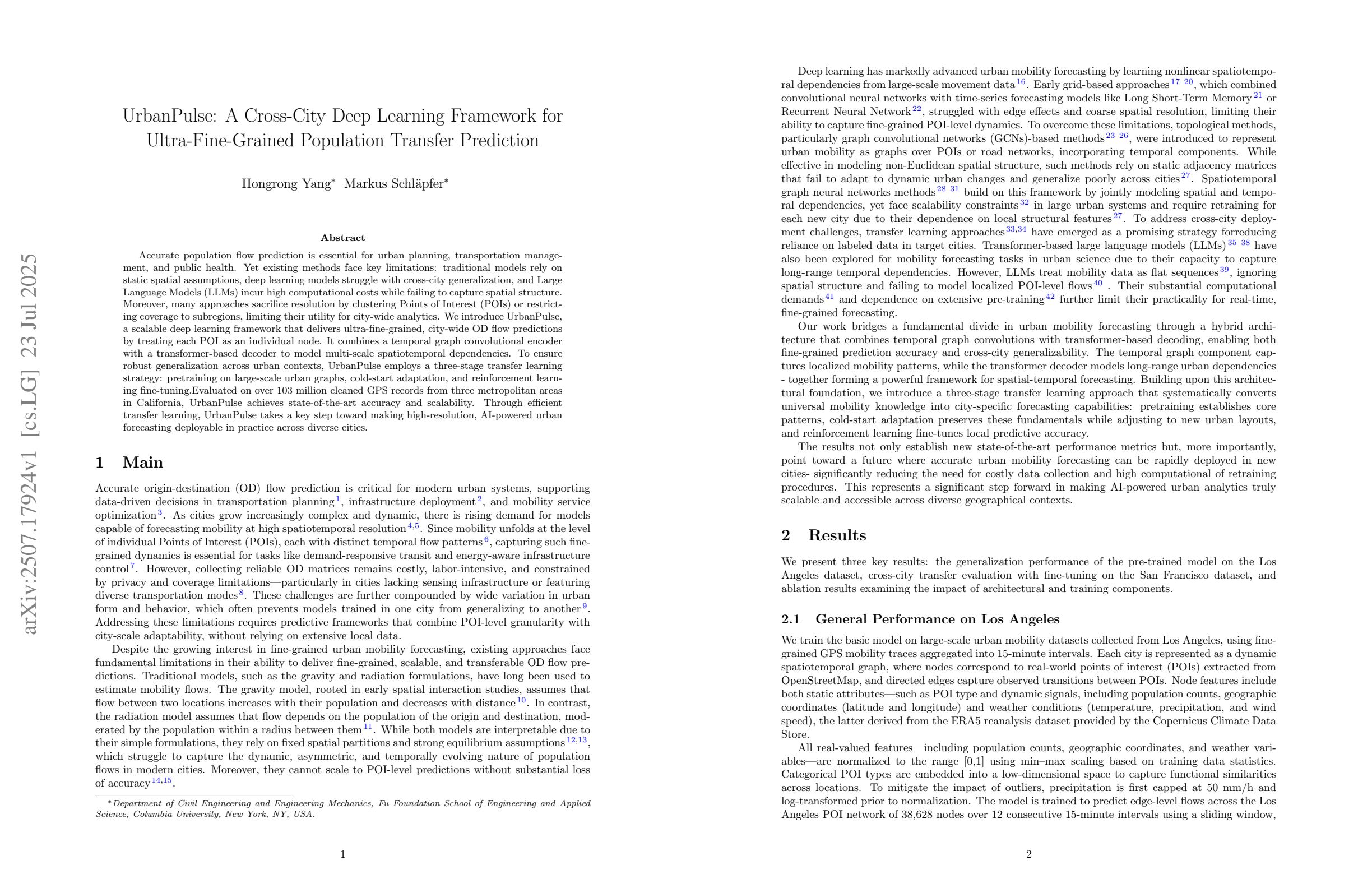 UrbanPulse: A Cross-City Deep Learning Framework for Ultra-Fine-Grained ...