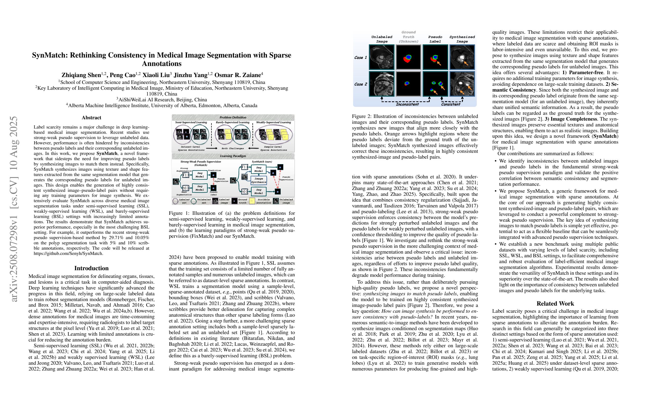 SynMatch: Rethinking Consistency in Medical Image Segmentation with Sparse Annotations