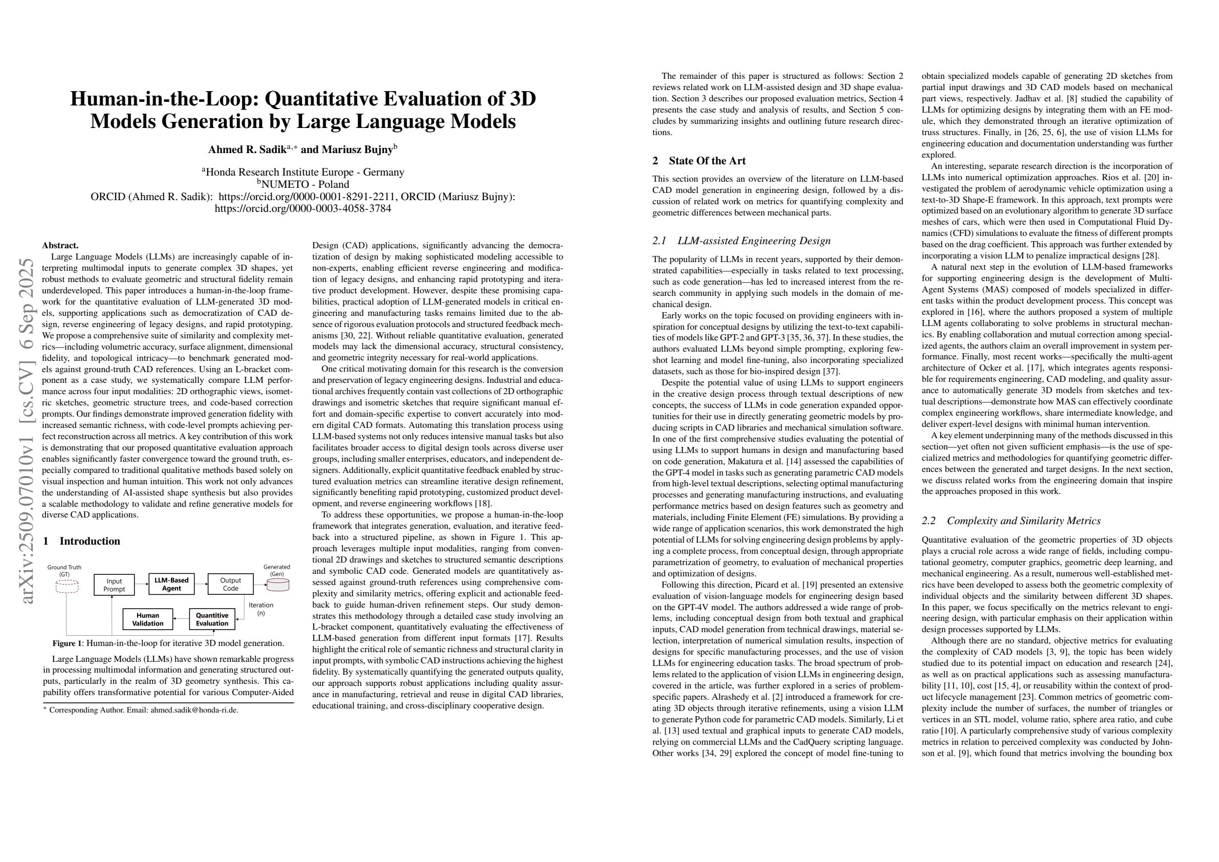 Human-in-the-Loop: Quantitative Evaluation of 3D Models Generation by ...