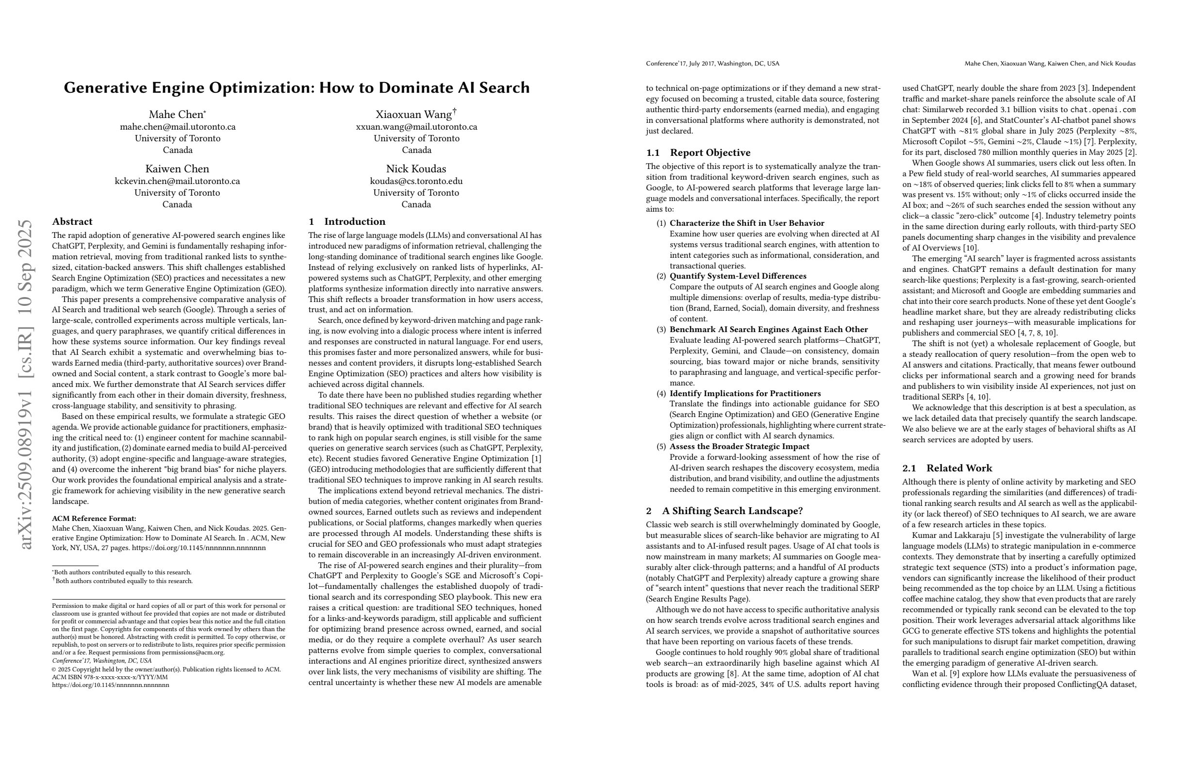 Generative Engine Optimization: How to Dominate AI Search