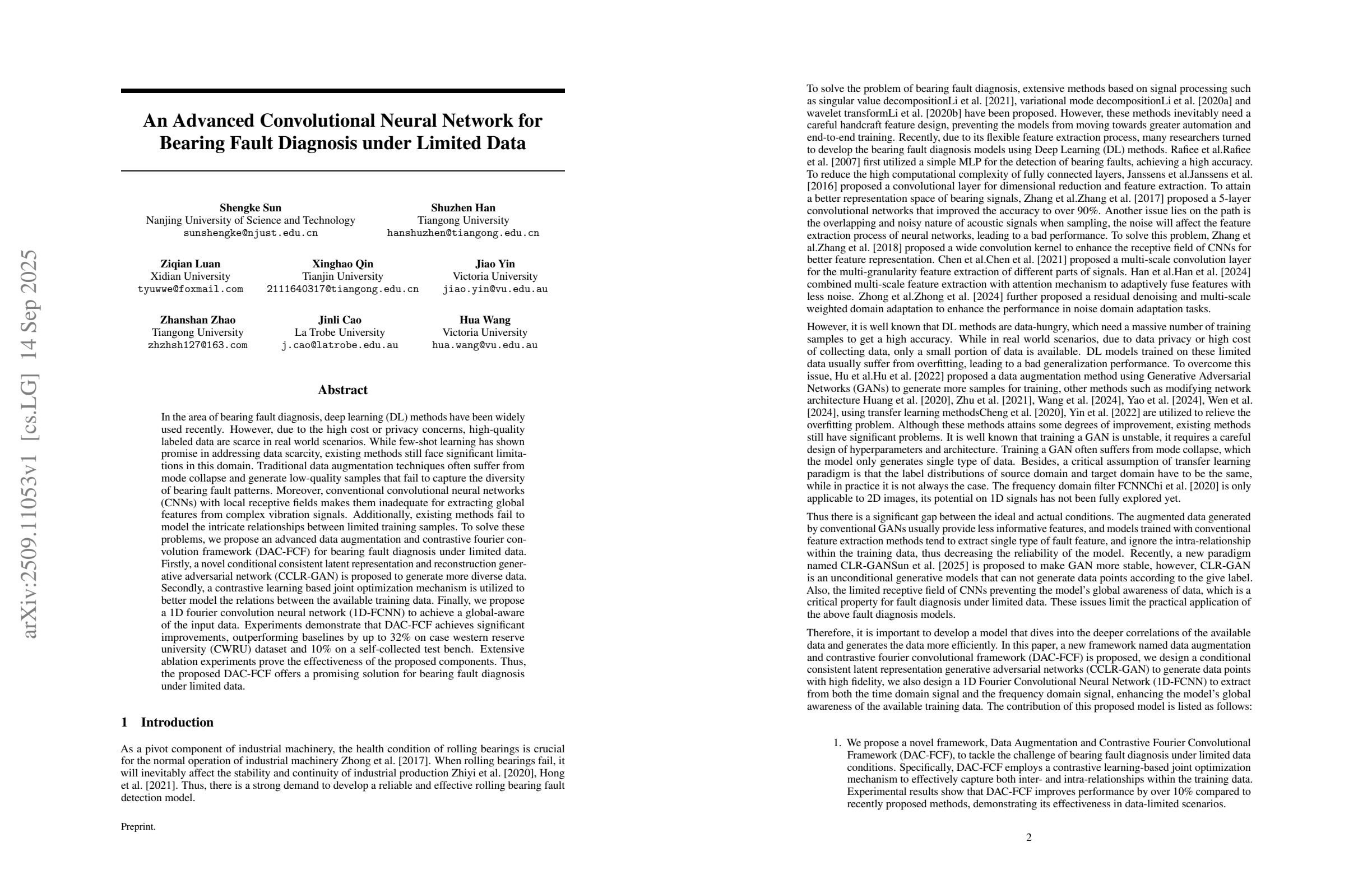 An Advanced Convolutional Neural Network for Bearing Fault Diagnosis ...