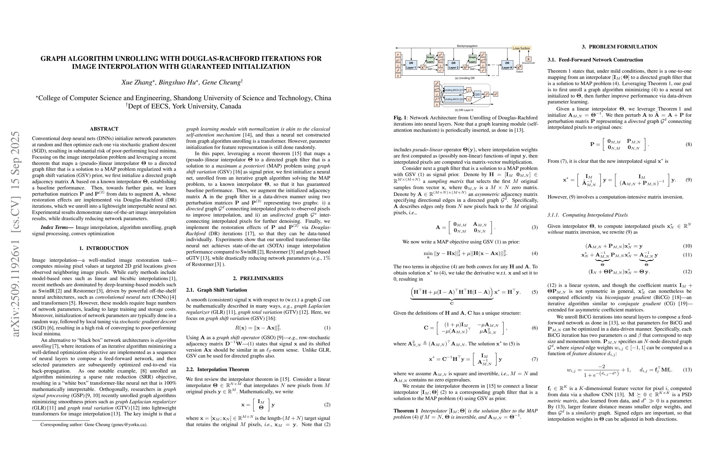 Graph Algorithm Unrolling with Douglas-Rachford Iterations for Image ...
