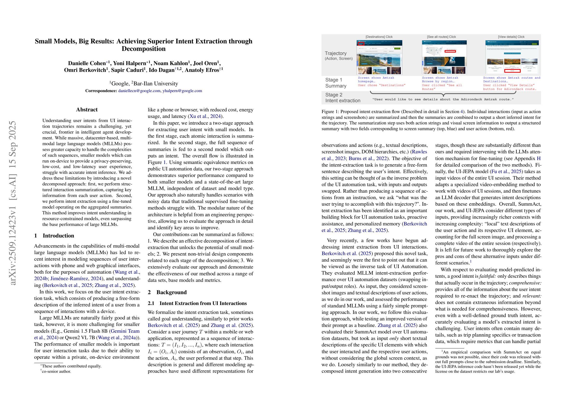 Small Models, Big Results: Achieving Superior Intent Extraction through ...