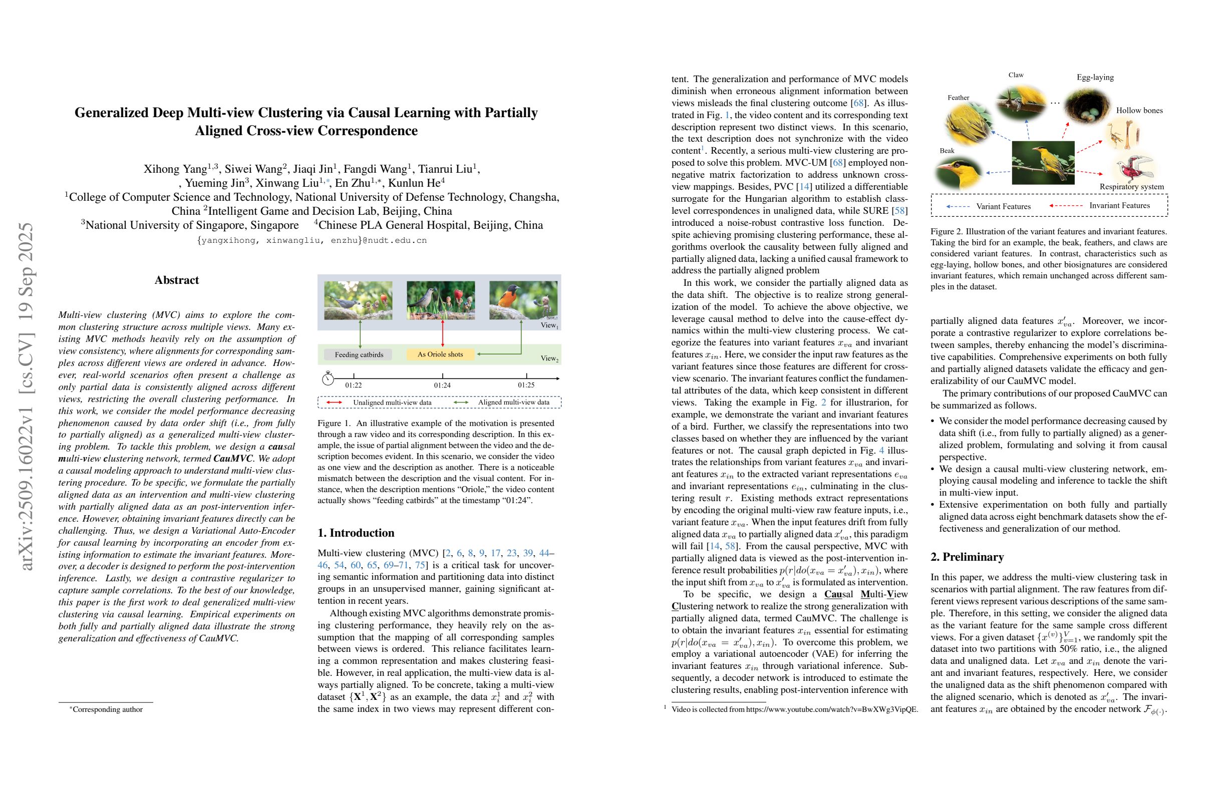 Generalized Deep Multi-view Clustering via Causal Learning with ...
