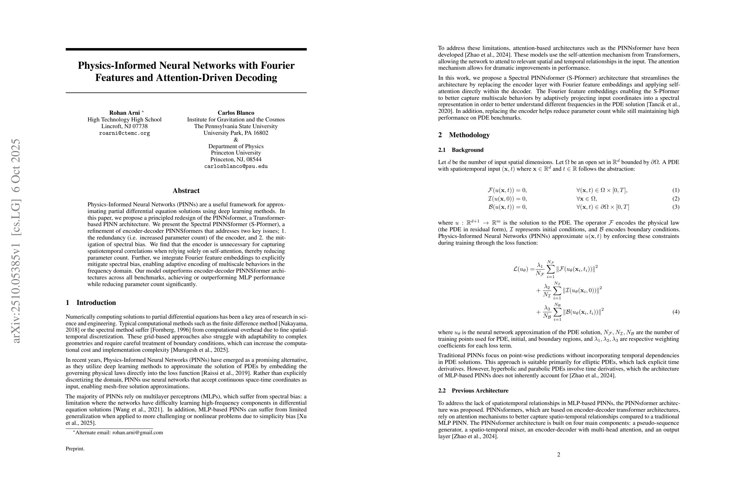 Physics-Informed Neural Networks with Fourier Features and Attention ...