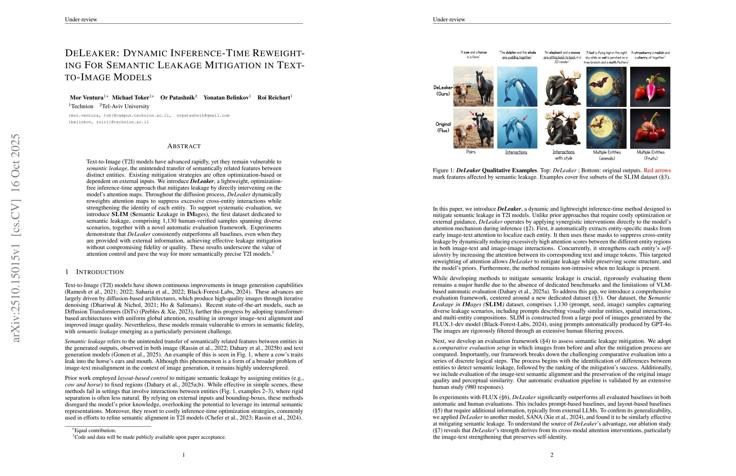 DeLeaker: Dynamic Inference-Time Reweighting For Semantic Leakage ...