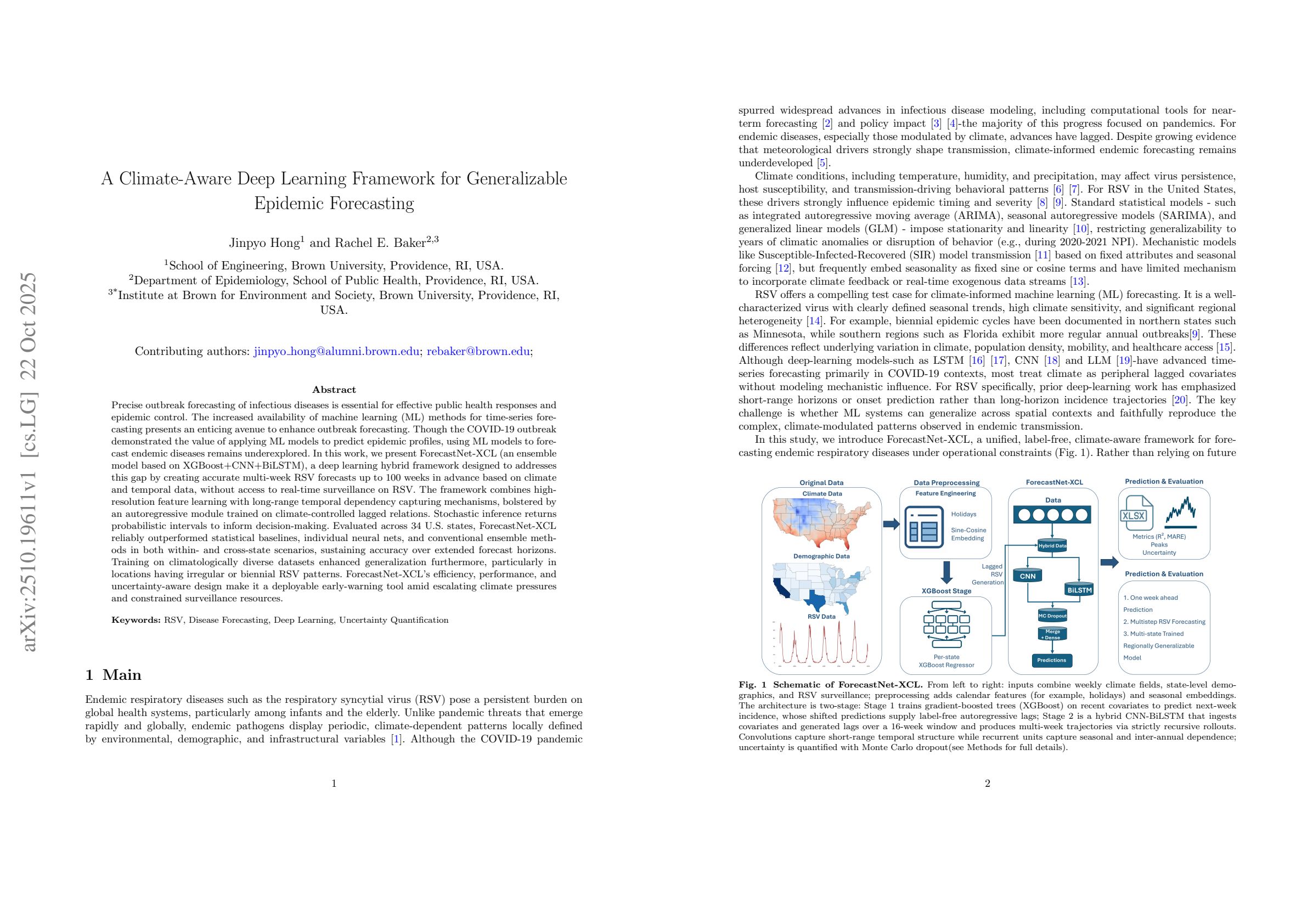 A Climate-Aware Deep Learning Framework for Generalizable Epidemic ...
