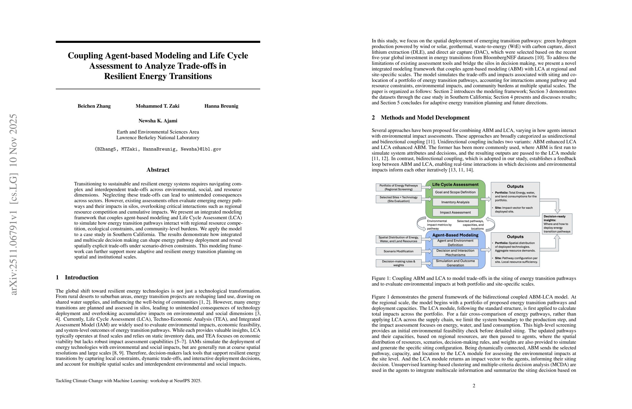 Coupling Agent-based Modeling and Life Cycle Assessment to Analyze ...