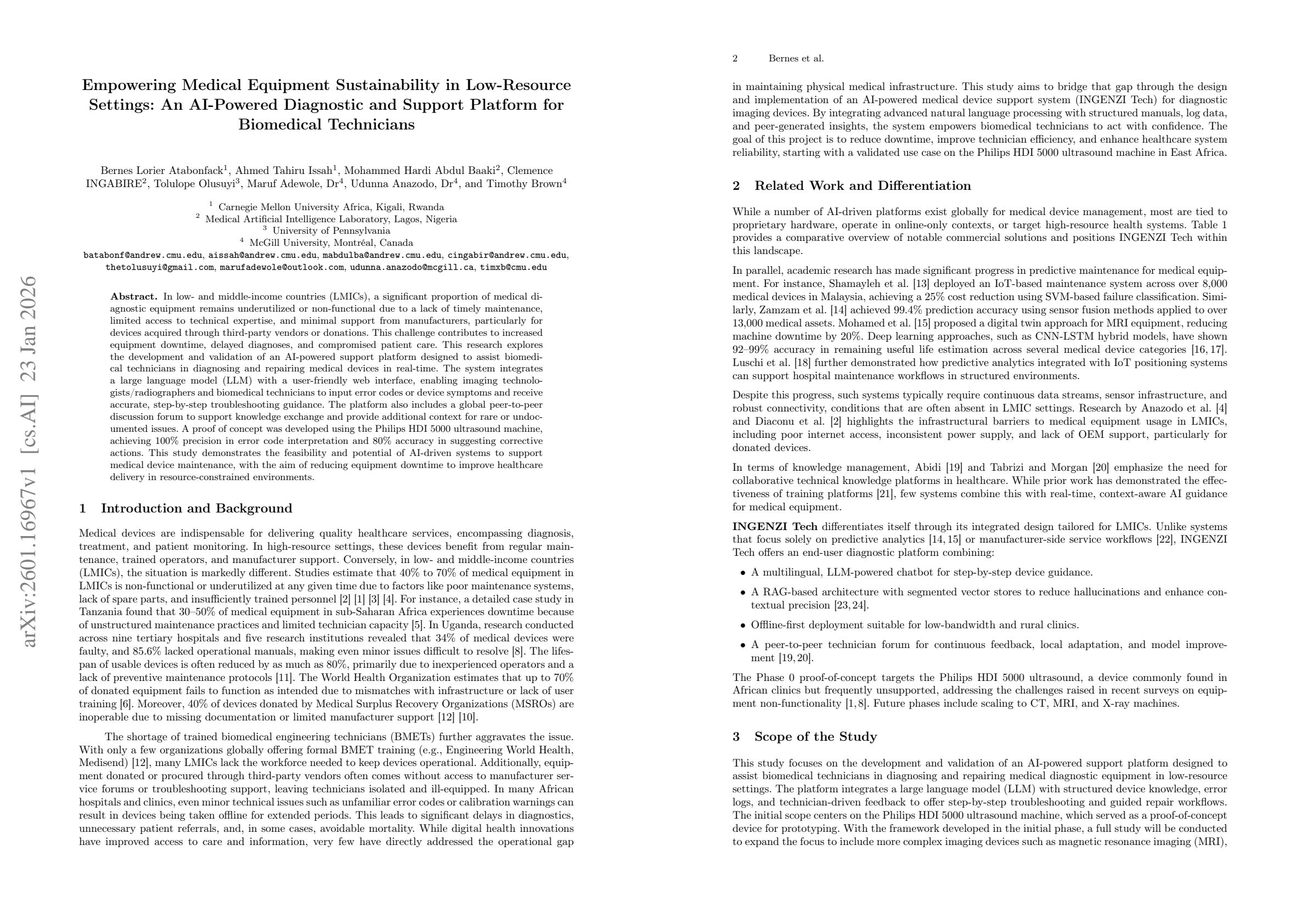 Empowering Medical Equipment Sustainability in Low-Resource Settings ...