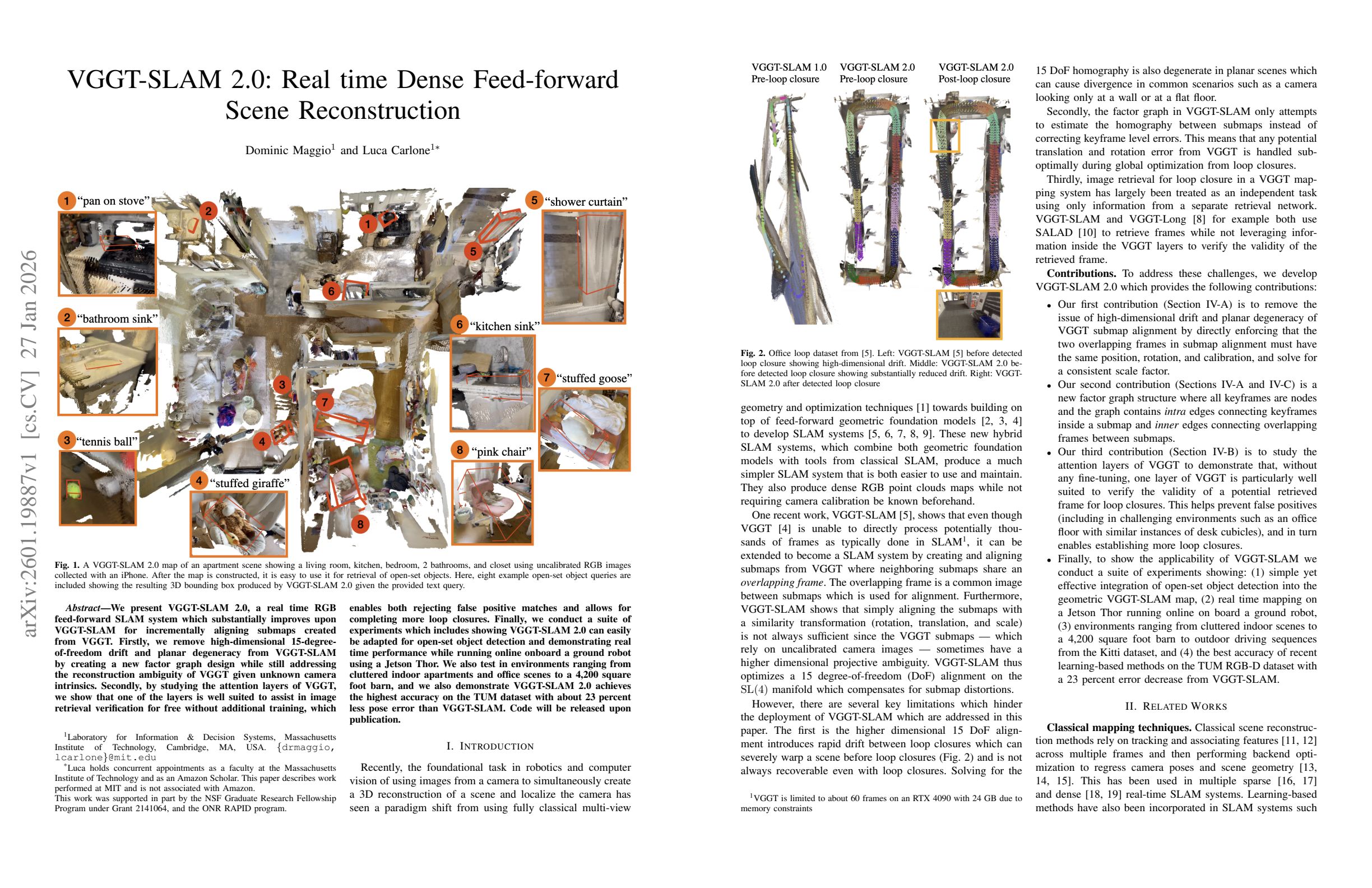 VGGT-SLAM 2.0: Real time Dense Feed-forward Scene Reconstruction