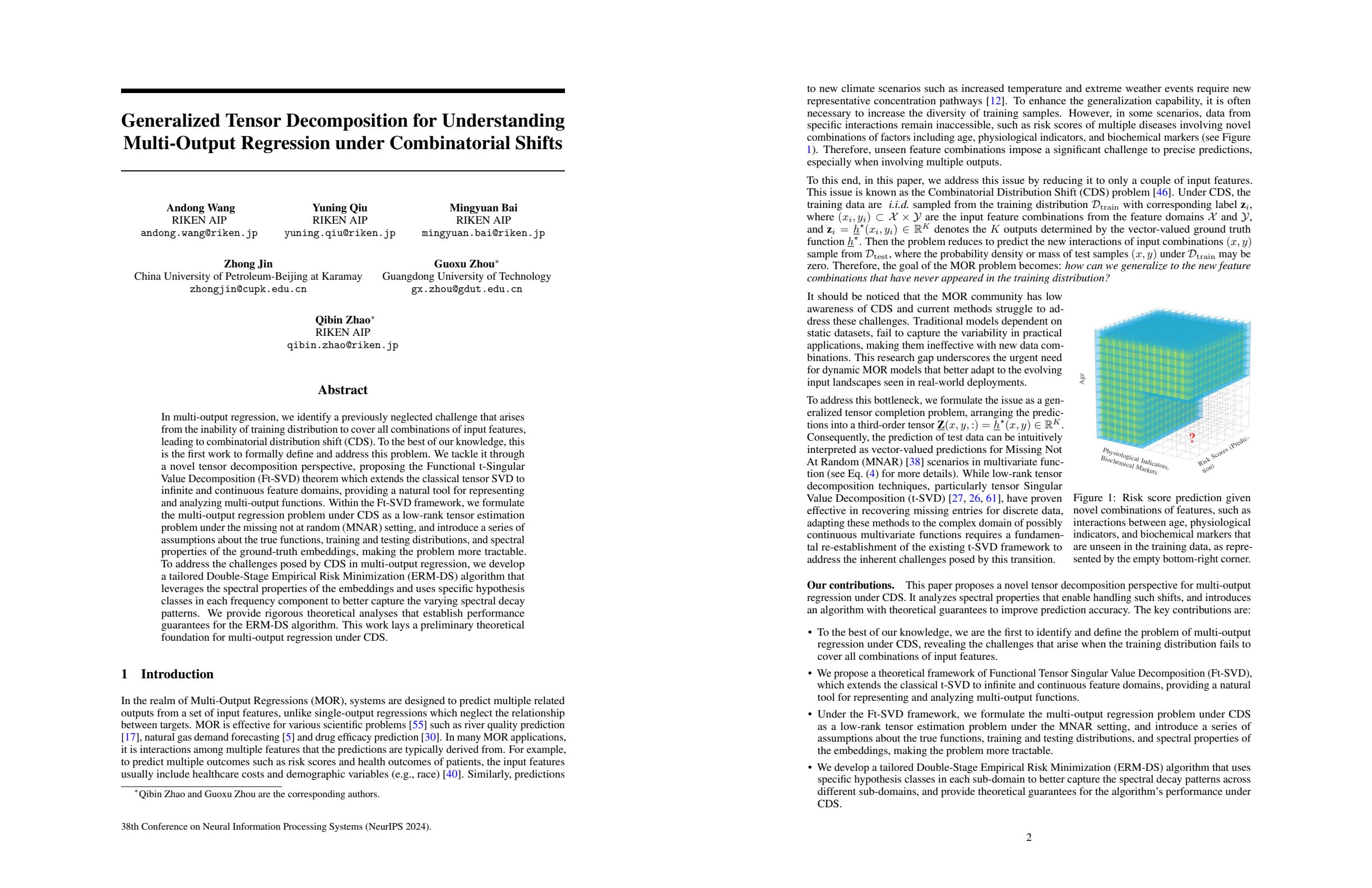 Generalized Tensor Decomposition for Understanding Multi-Output ...
