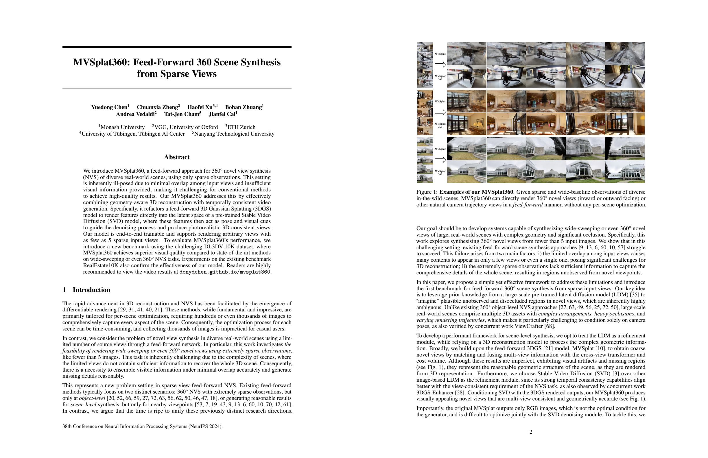MVSplat360: Feed-Forward 360 Scene Synthesis from Sparse Views