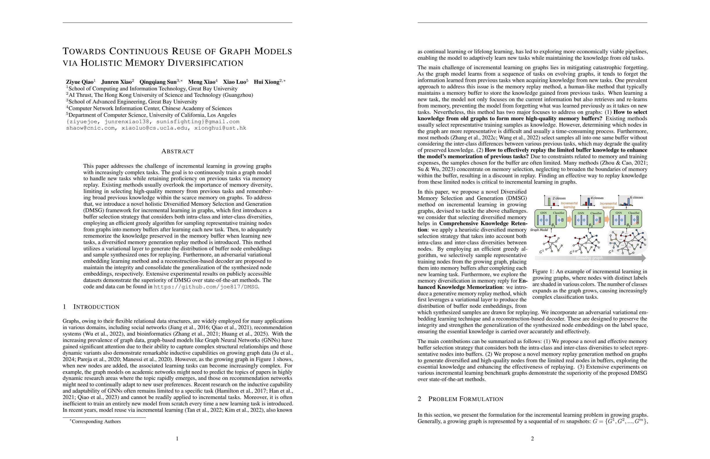 Towards Continuous Reuse of Graph Models via Holistic Memory ...