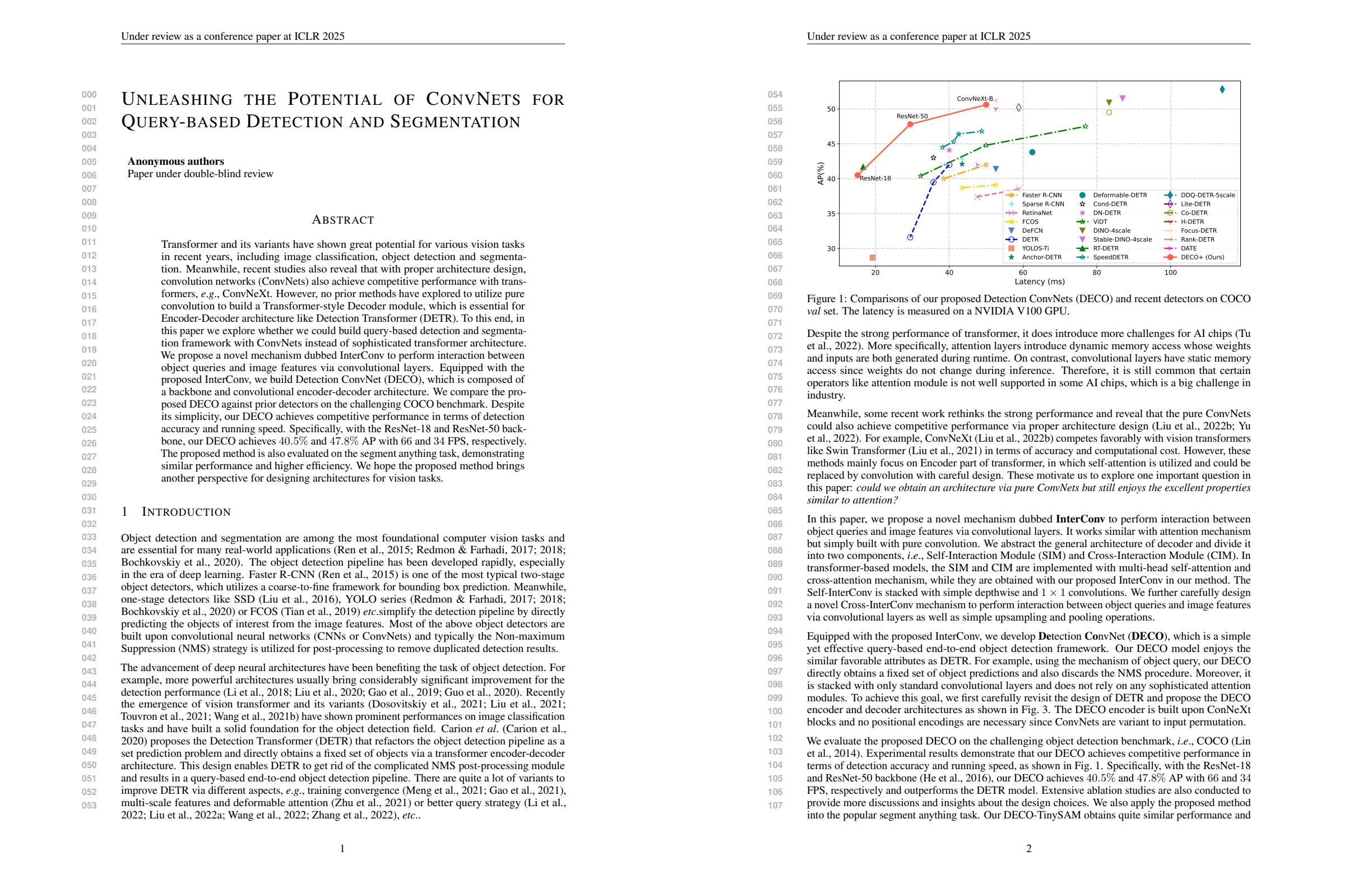 DECO: Unleashing the Potential of ConvNets for Query-based Detection and Segmentation