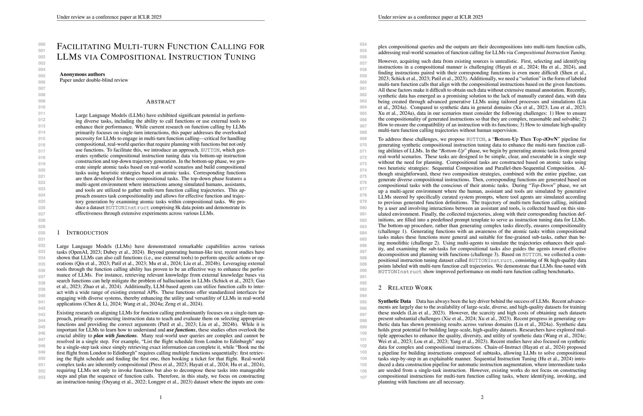 Facilitating Multi-turn Function Calling for LLMs via Compositional ...